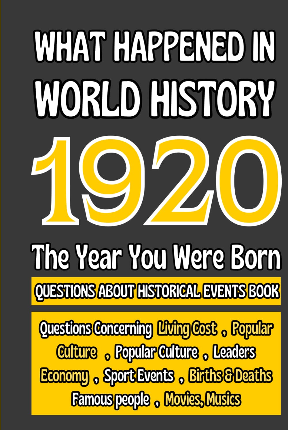 What Happened in World History 1920 The Year You Were Born: Flash Back ...