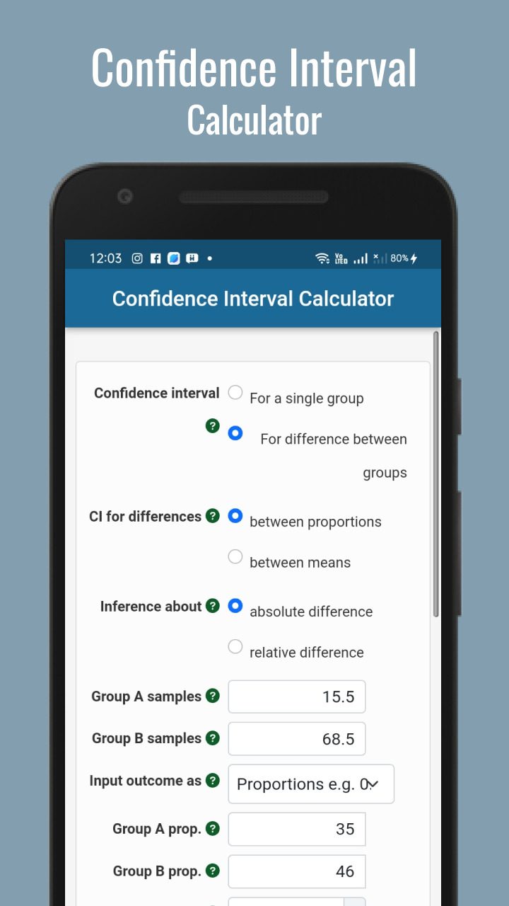 Confidence Interval Calculator - App on Amazon Appstore