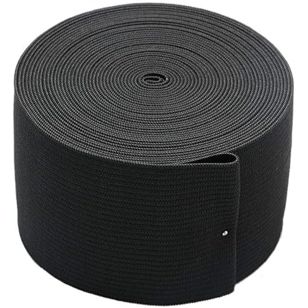 2-inch Black Knit Elastic Bands Wide Heavy Stretch Elastic Spool ...