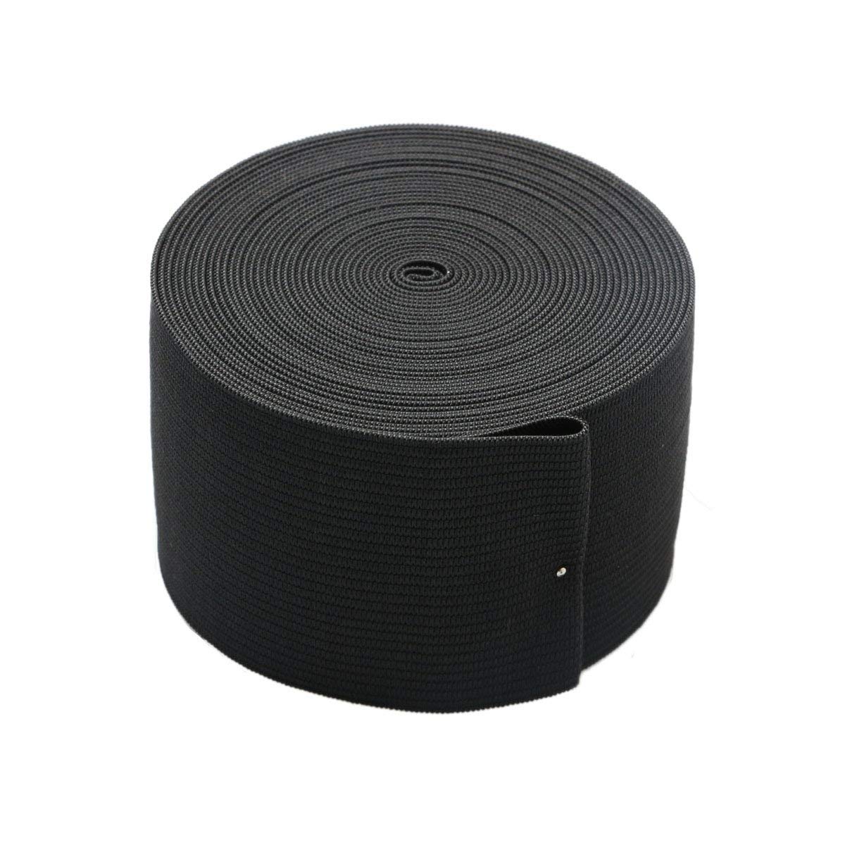 Elastic Bands 6" Wide Black Knit Elastic Band - Heavy Duty Stretch ...