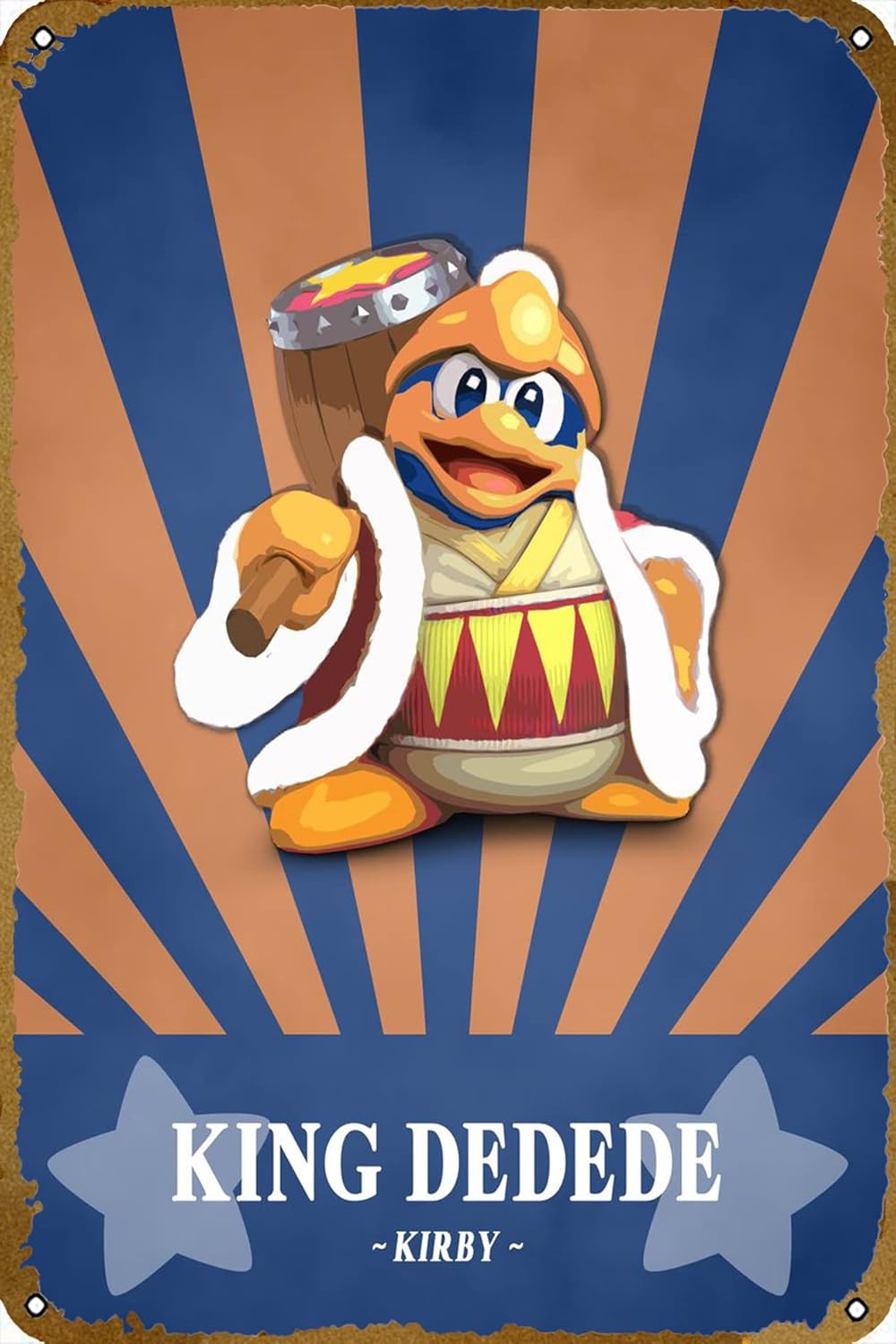 Amazon.com : King Dedede Radial Retro Tin Sign Video Game Sign Gamer ...