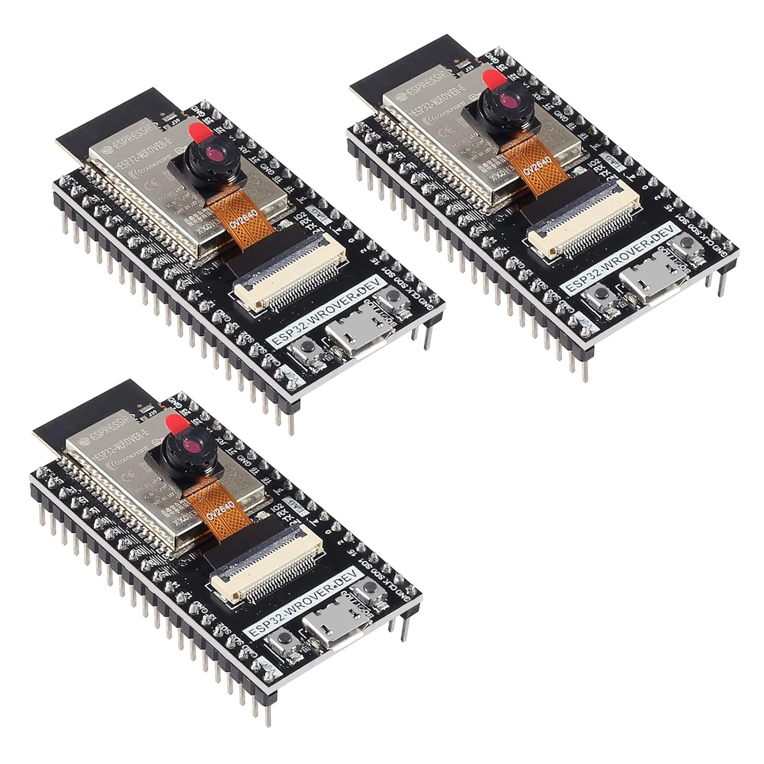 Buy DORHEA 3Pcs ESP32 CAM Camera Module ESP32-WROVER Board with Camera ...