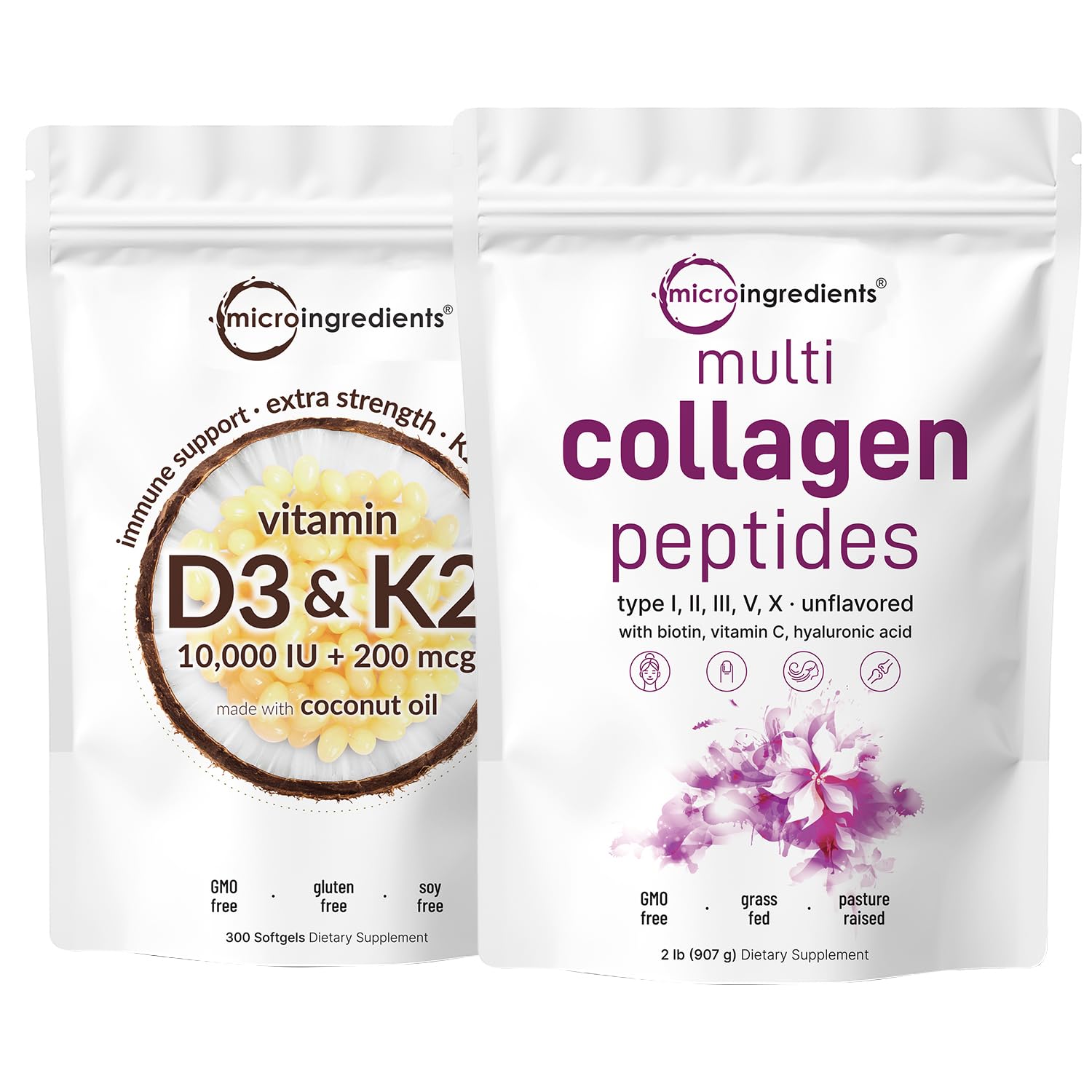 Amazon.com: Micro Ingredients Multi Collagen Protein Powder 2lbs ...