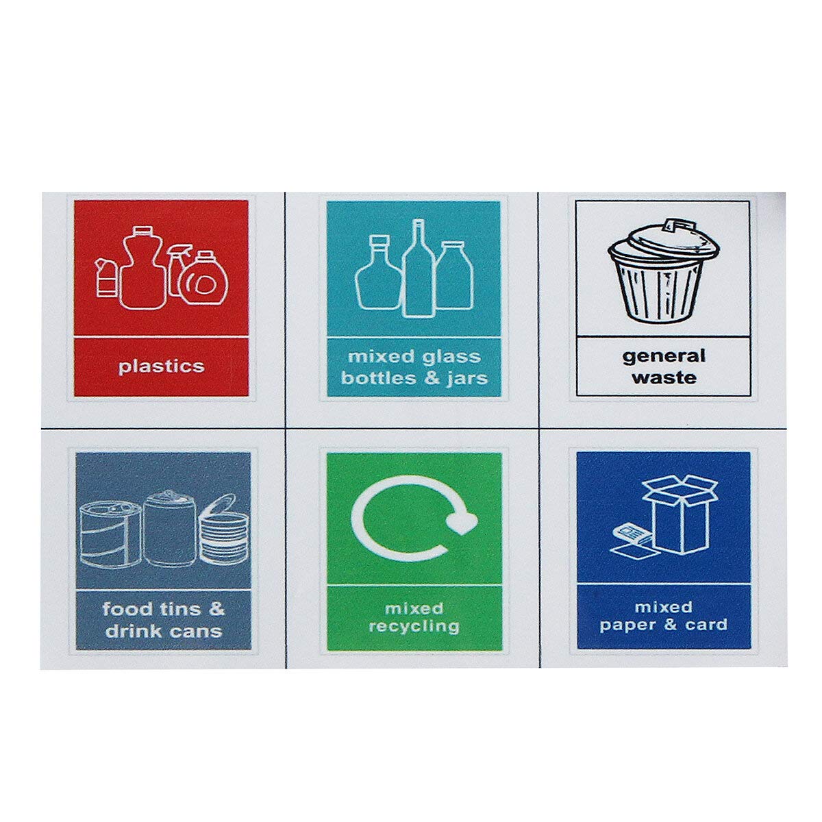 Buy SGerste Recycling Bin Sticker T Bin Stickers Classification Sign ...