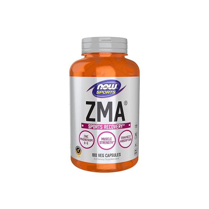 Buy NOW Sports Nutrition, ZMA (Zinc, Magnesium and Vitamin B-6 ...