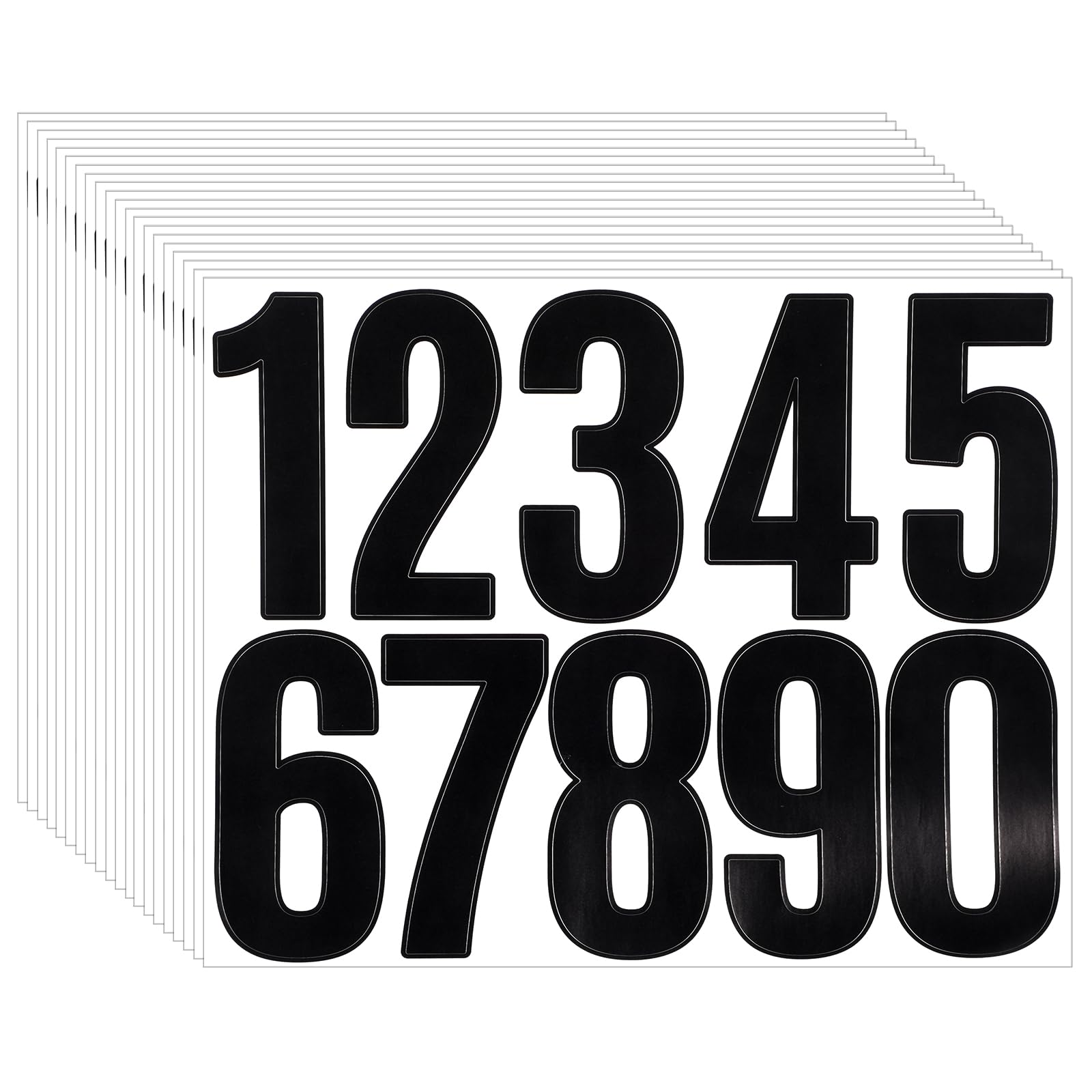 Amazon.com: 20 Sheets Mailbox Numbers Stickers Mailbox Numbers Self ...