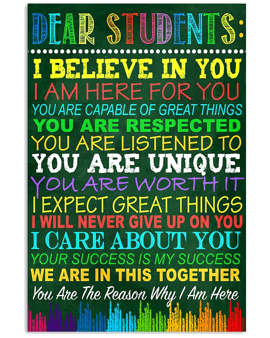 Amazon.com: Appli Teacher Poster Dear Students I Believe In You Poster ...