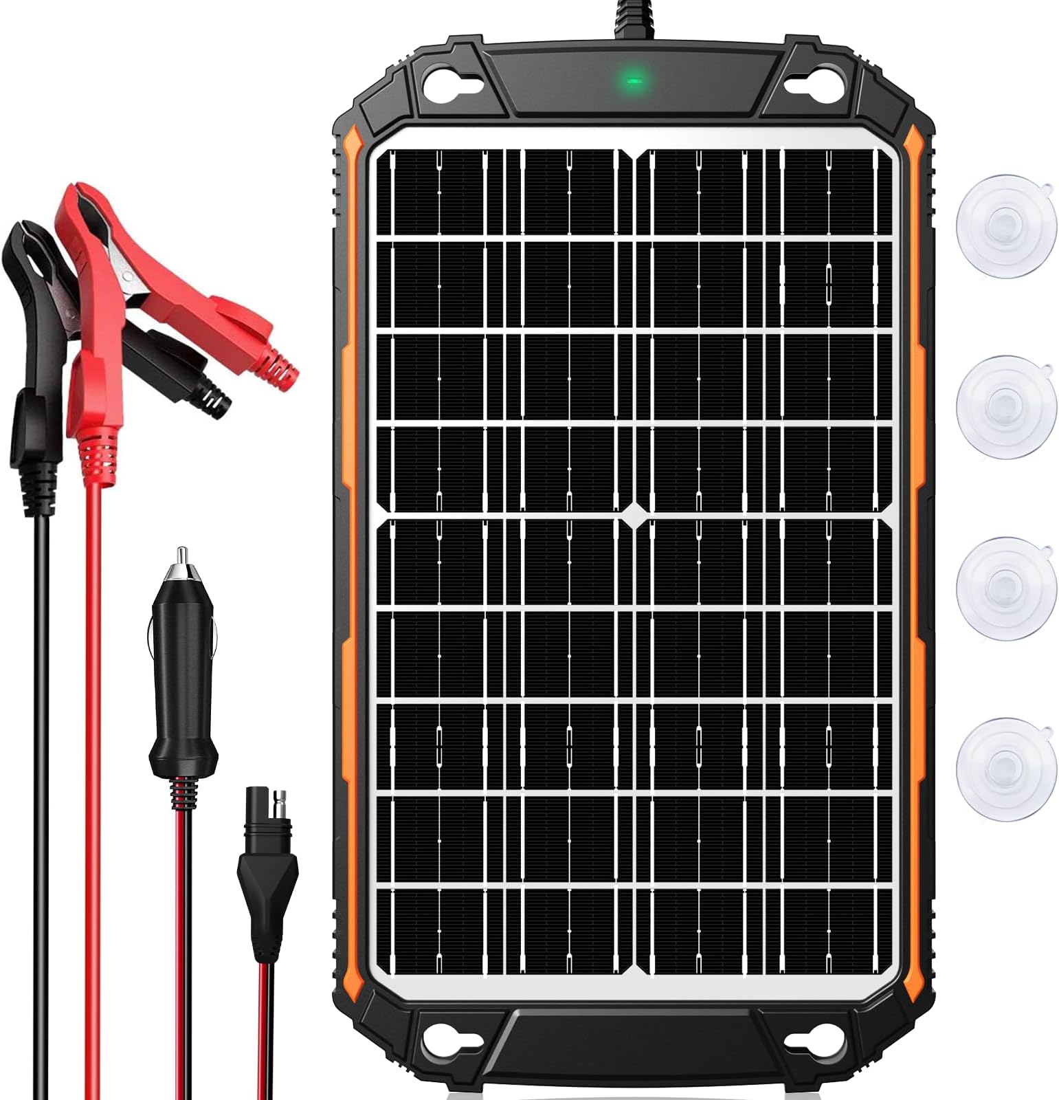 Amazon.com: Sun Energise Waterproof 12V 20W Solar Battery Charger Pro ...
