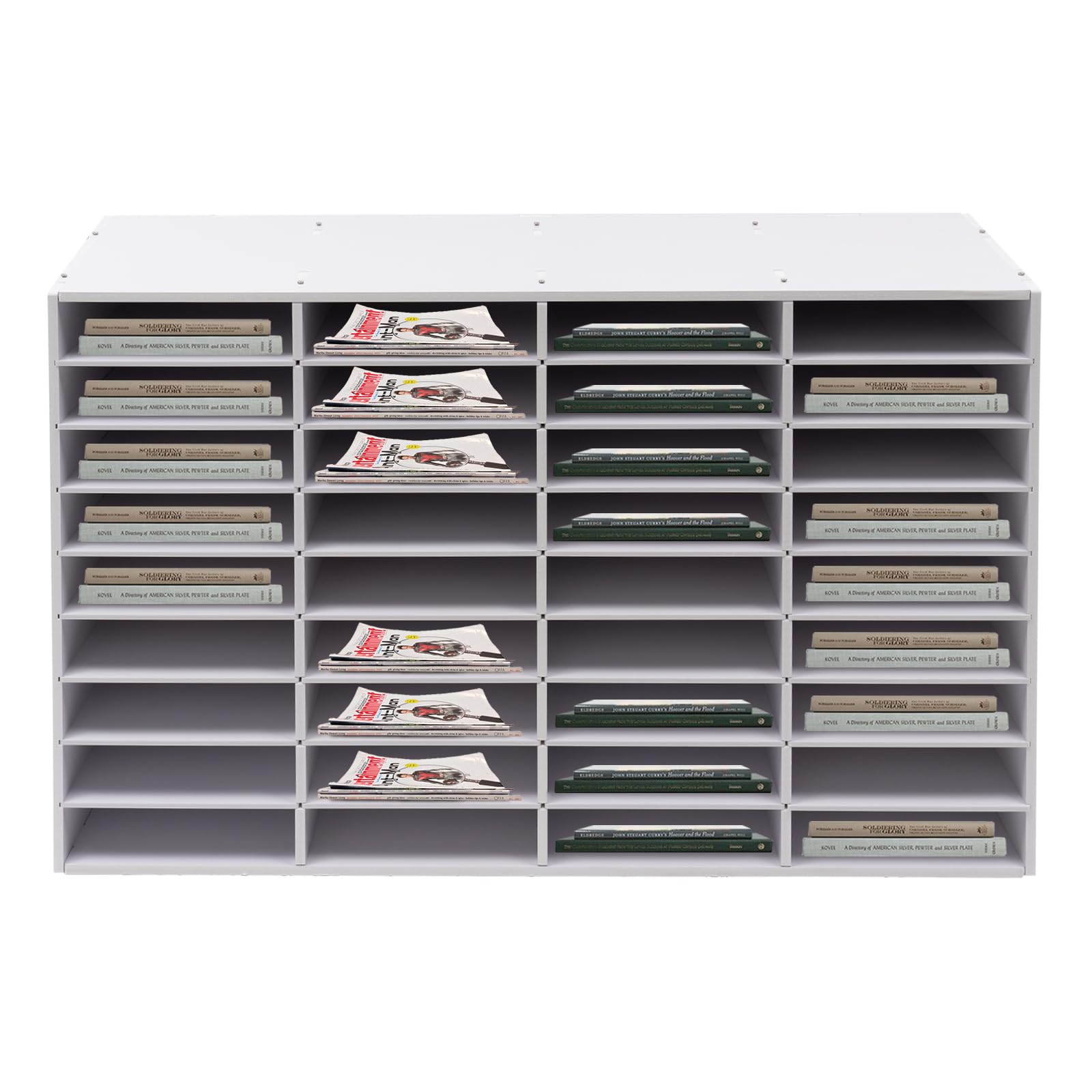 Paper Organizer Classroom TQVAI Wood Adjustable Literature Organizer ...