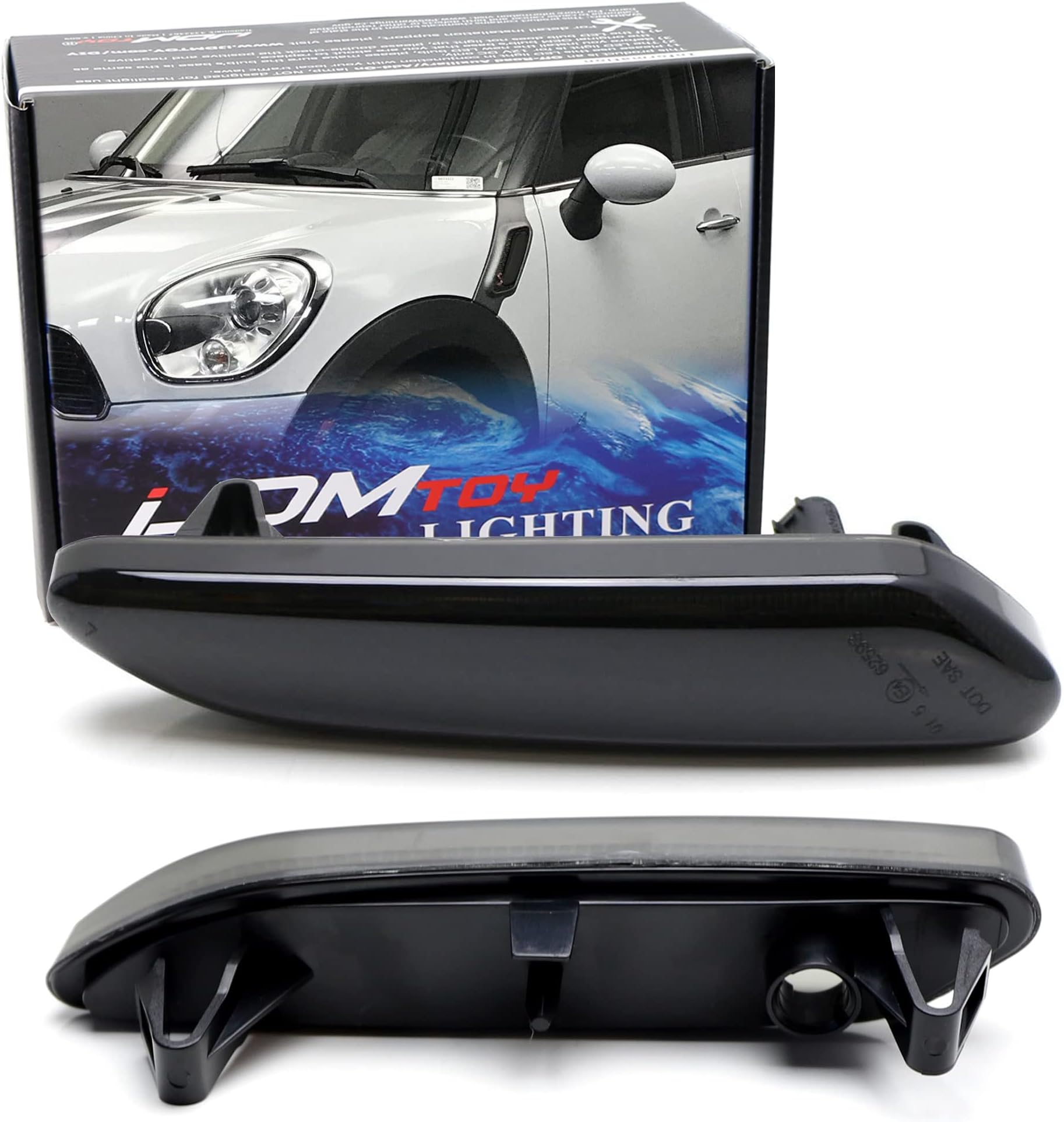 Amazon.com: Gempro LED Front Fender Side Marker Lights Assembly Clear ...