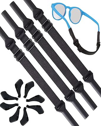 Amazon.com: AURAADORN Kids Glasses Strap for Boys, 4 Pack Toddler ...