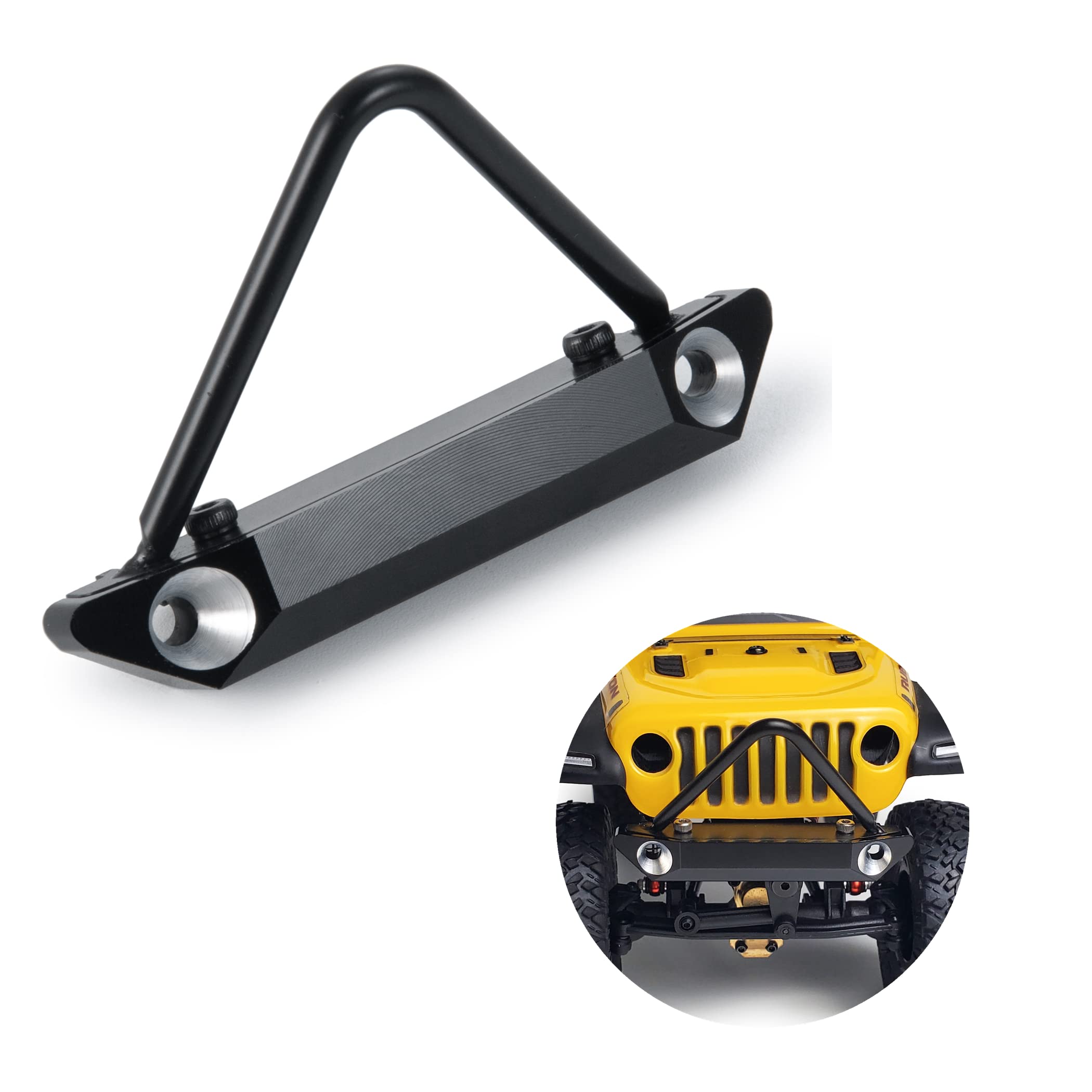 Amazon.com: MORLORDY RC Aluminum Alloy Front Bumper for 1/24 RC Crawler ...