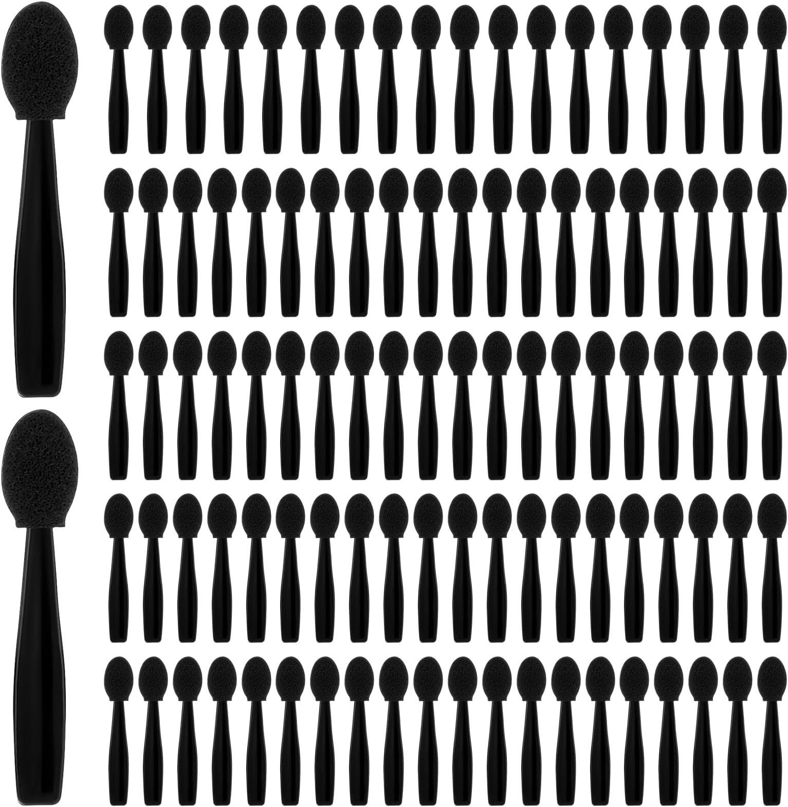 Amazon.com: Eyeshadow Applicators, 100PCS Disposable Eyeshadow Brush ...