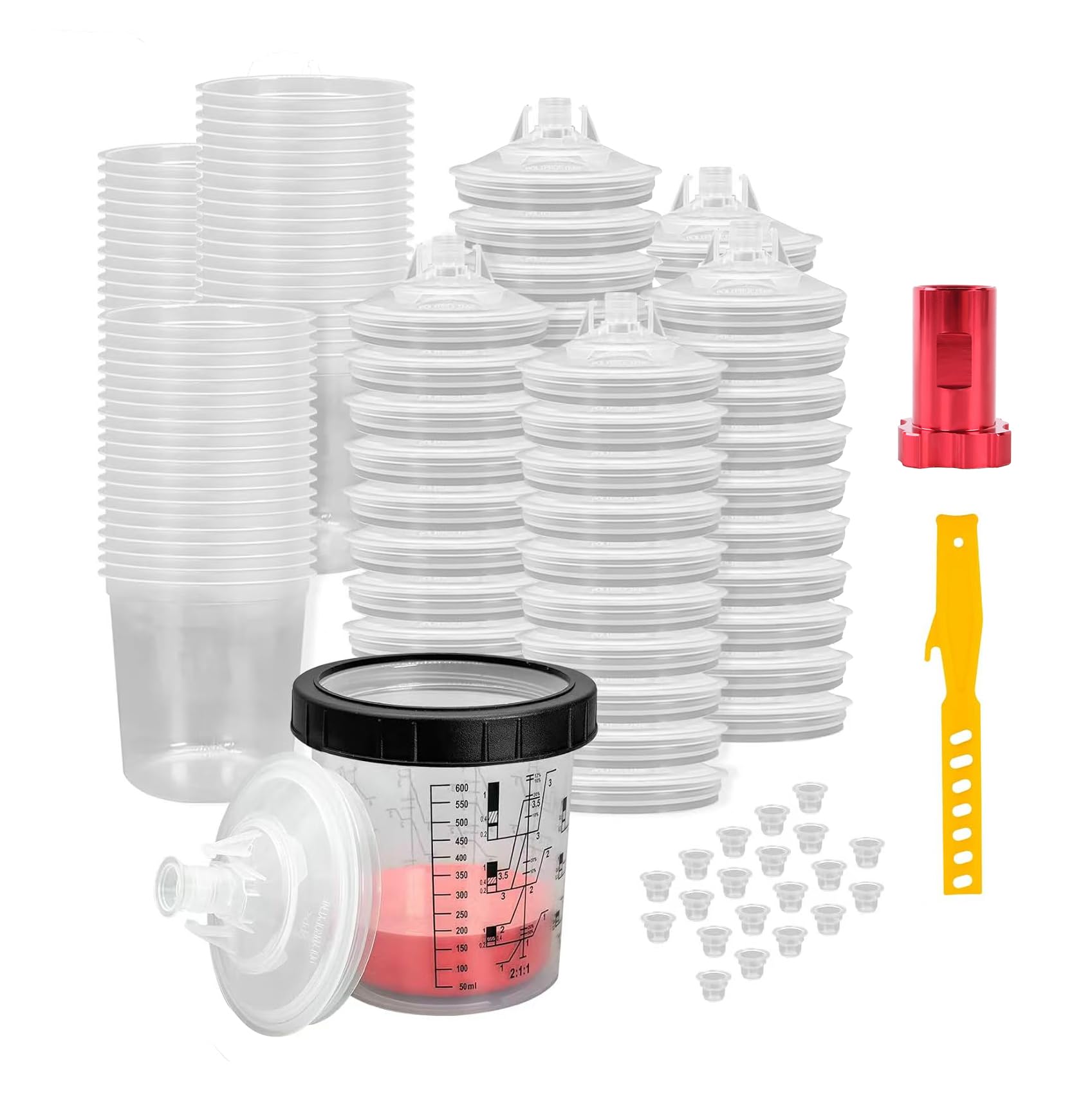 Amazon.com: DAXINYANG Disposable Paint Mixing Cup for Automotive Paint ...