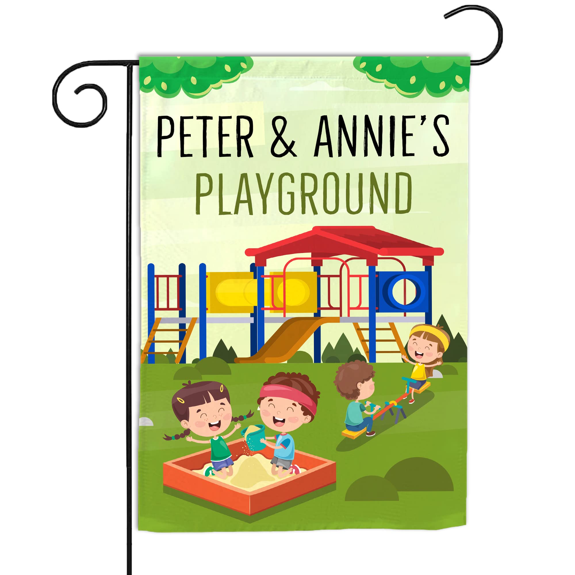 Amazon.com : VOTANTA Personalized Playground Garden Flag For Kids Girls ...