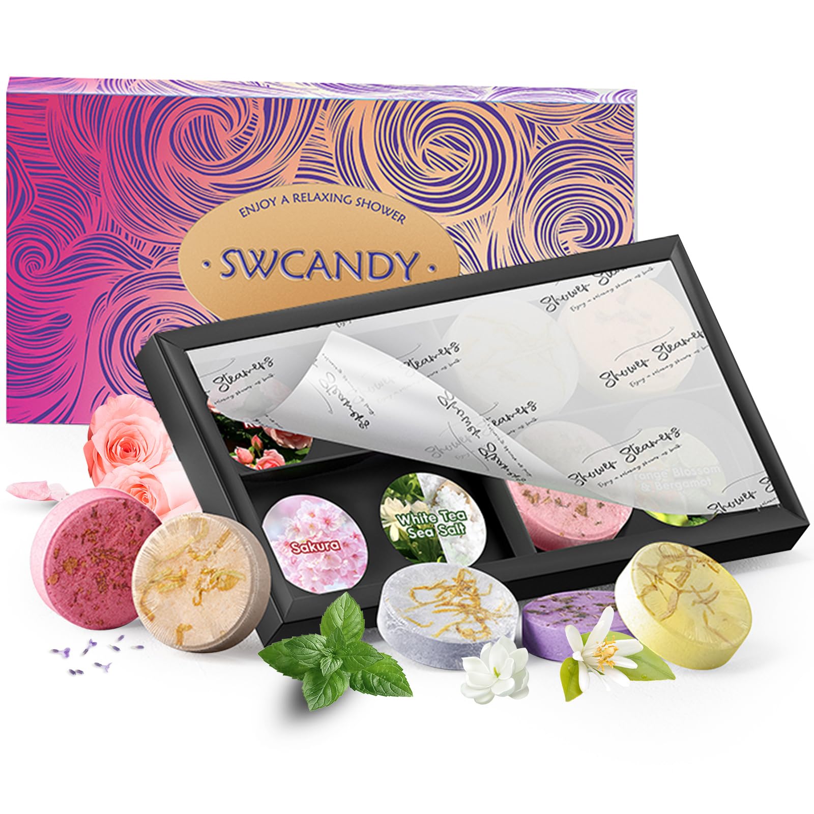 Amazon.com: Shower Steamers Aromatherapy SWCANDY 8 Pack Valentines Day ...