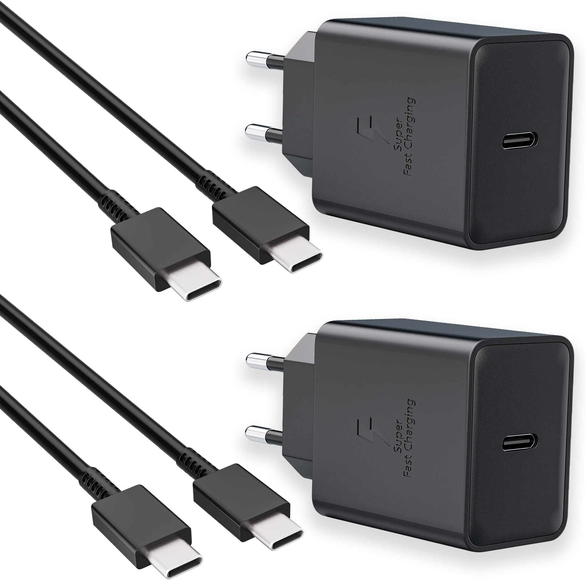 25 Watt USB C Ladegerät für Samsung, Super Fast Charger mit 2M ...