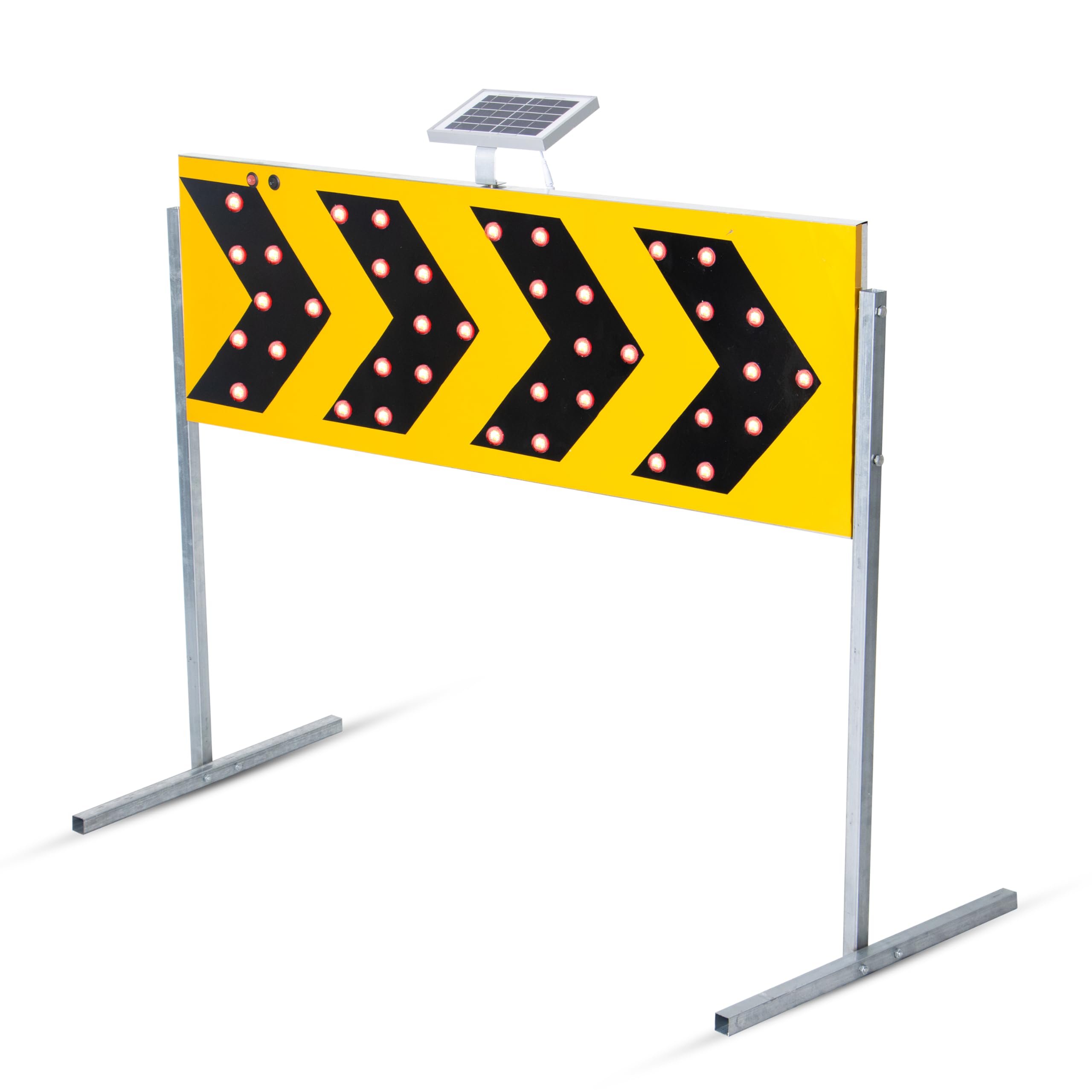 Robustt Road Lane Closed Traffic LED Solar Flashing Arrow Direction ...