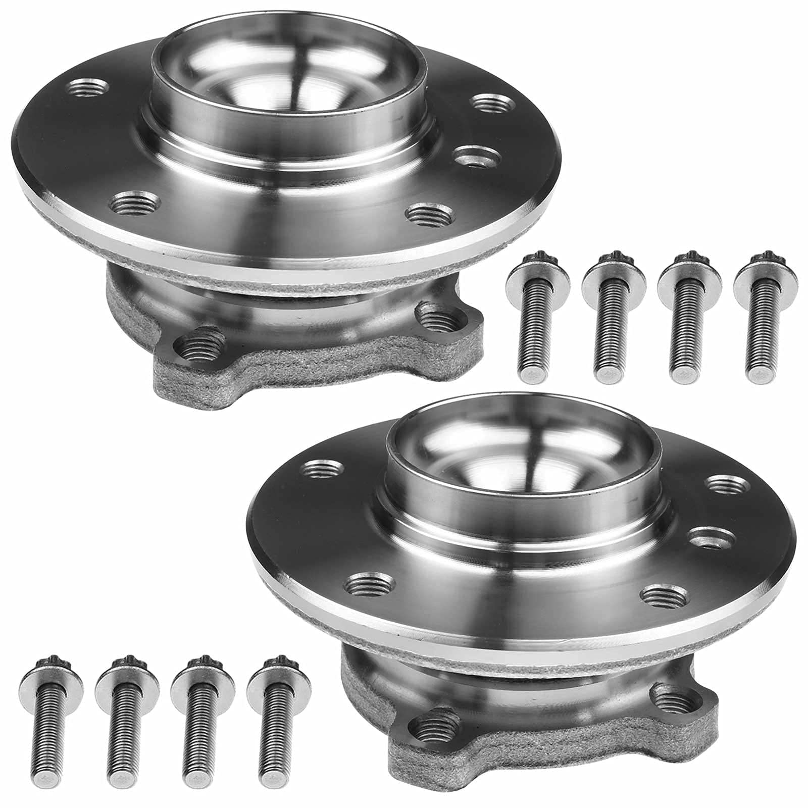 A-Premium 2 x Front Wheel Bearing and Hub Assembly Compatible with BMW ...