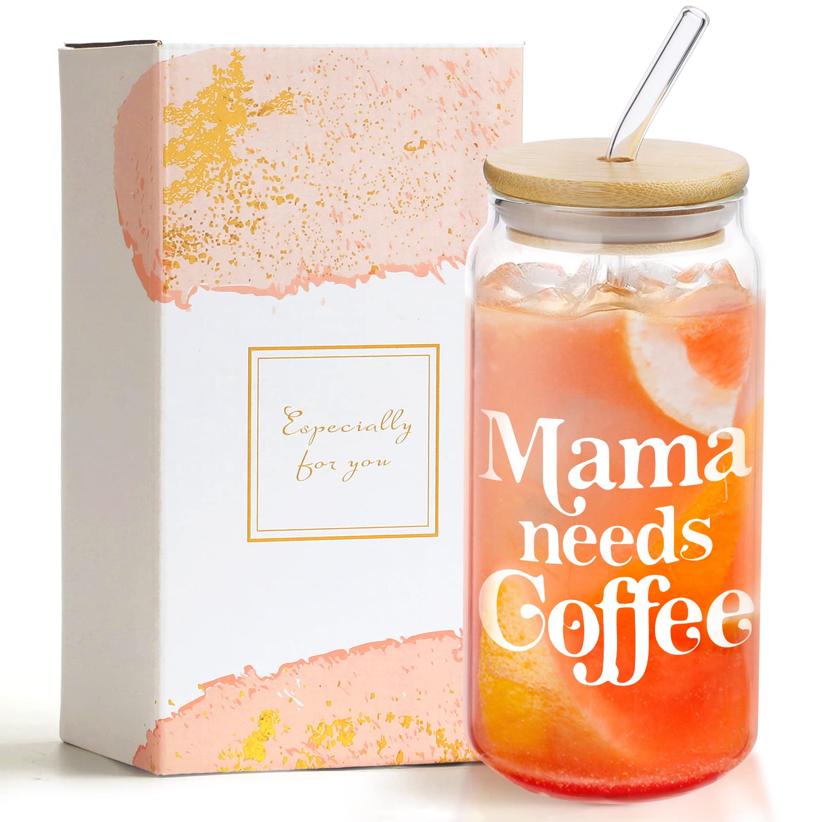 Mama Can Glass Gift for Mom from Daughter, Son, Kids Mother Gifts, Mom ...