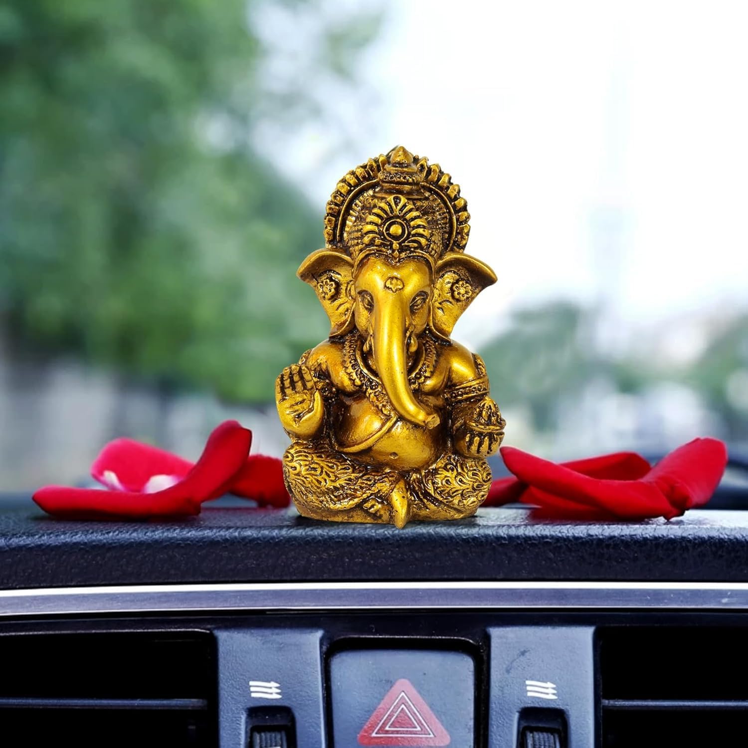 Puckator Gold and Red Ganesh Statue 14cm - Ganesh Ganesha Idol Statue ...