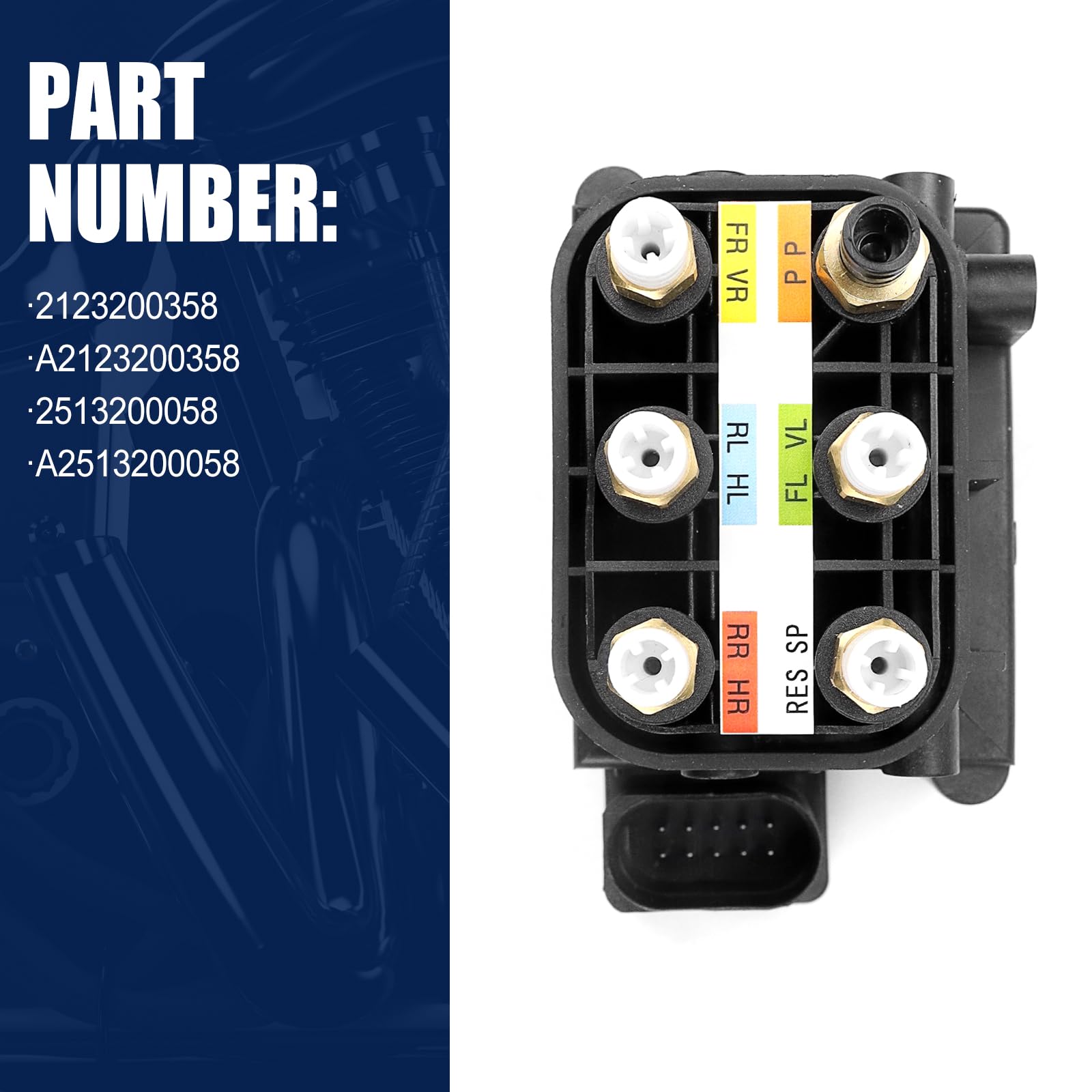 Air Suspension FEXON Valve Block 2123200358 For Mercedes GL, GLE, S ...