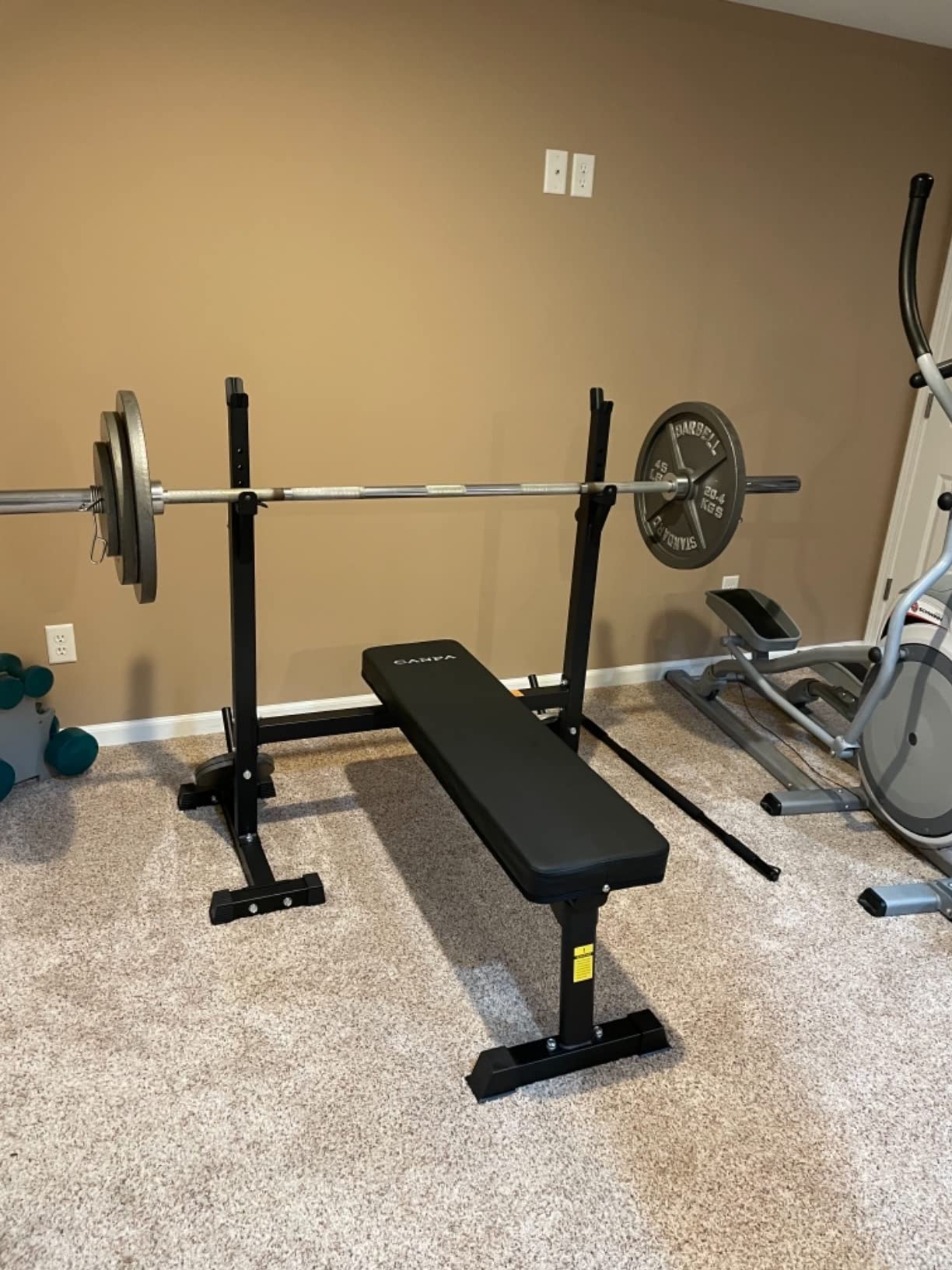 $32/mo - Finance Bench Press, CANPA Olympic Weight Bench with Squat ...