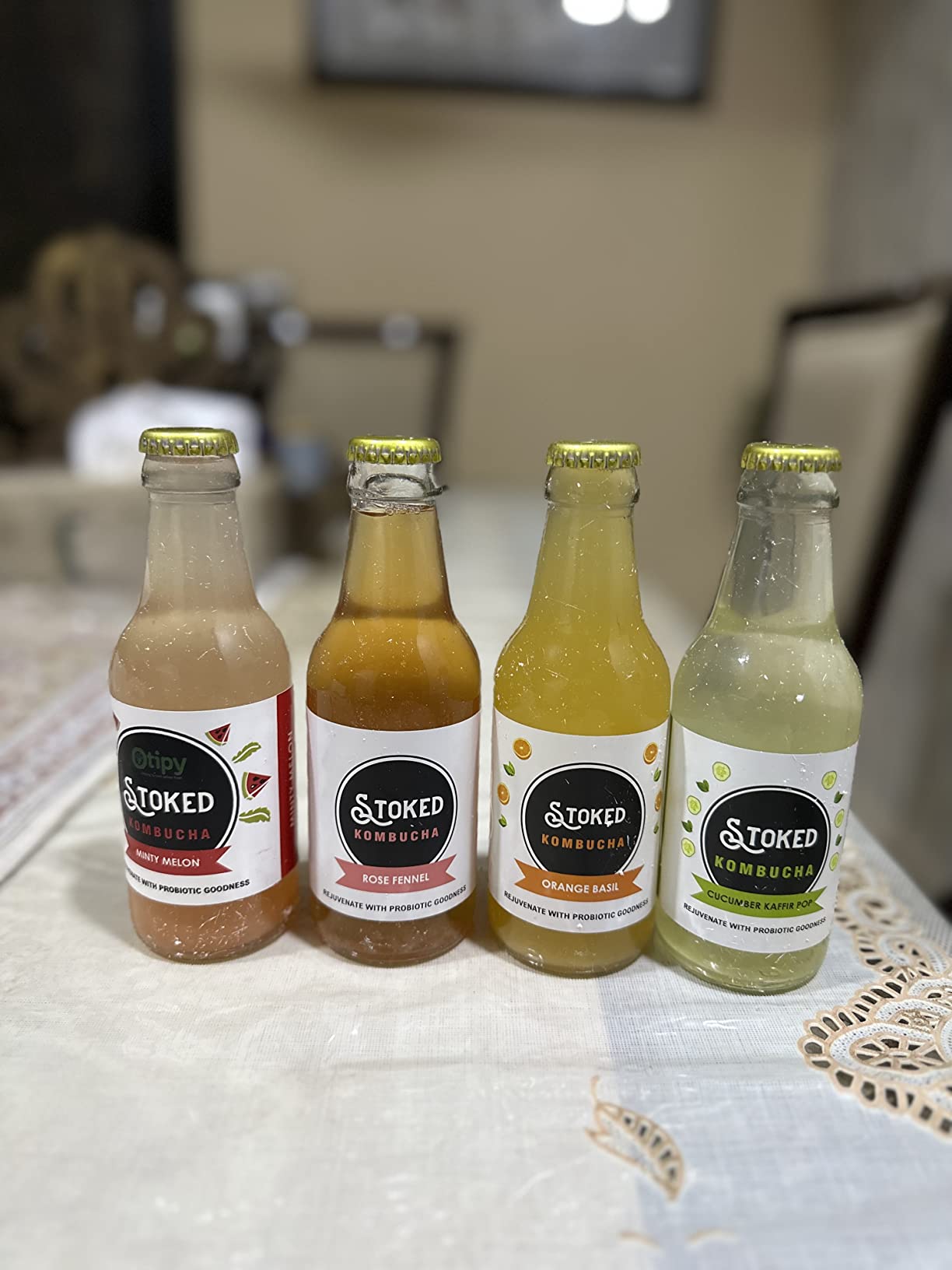 Stoked Kombucha -Orange Basil | Rose Fennel | Cucumber Kaffir Pop ...