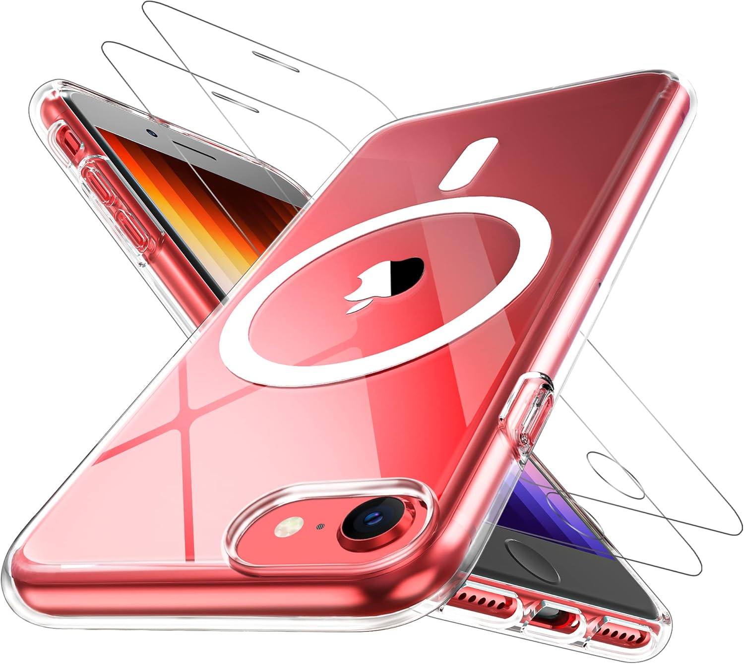 Amazon.com: YEMODO Crystal Clear Phone Case for iPhone SE 2020/2022, iPhone 7 & iPhone 8 ...