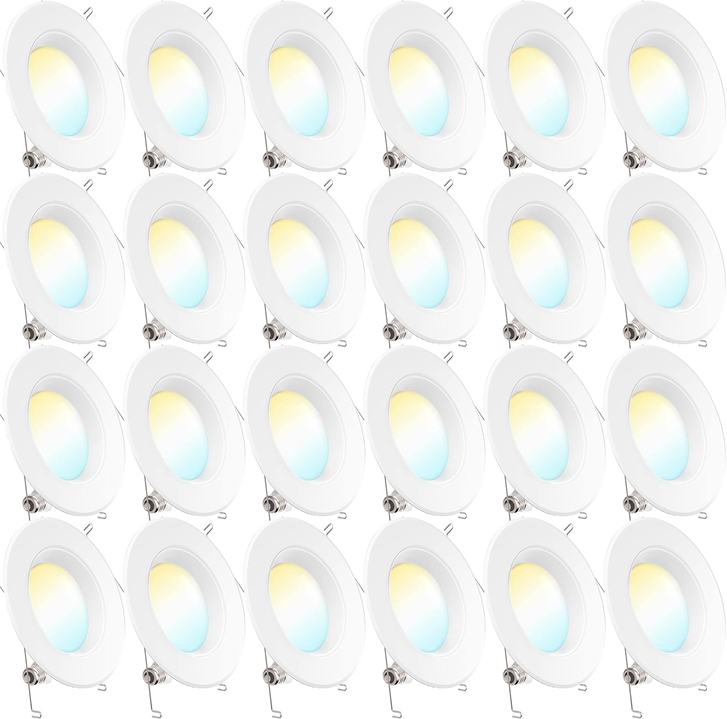 Amazon.com: Sunco Lighting 24 Pack 5/6 Inch LED Can Lights Retrofit ...