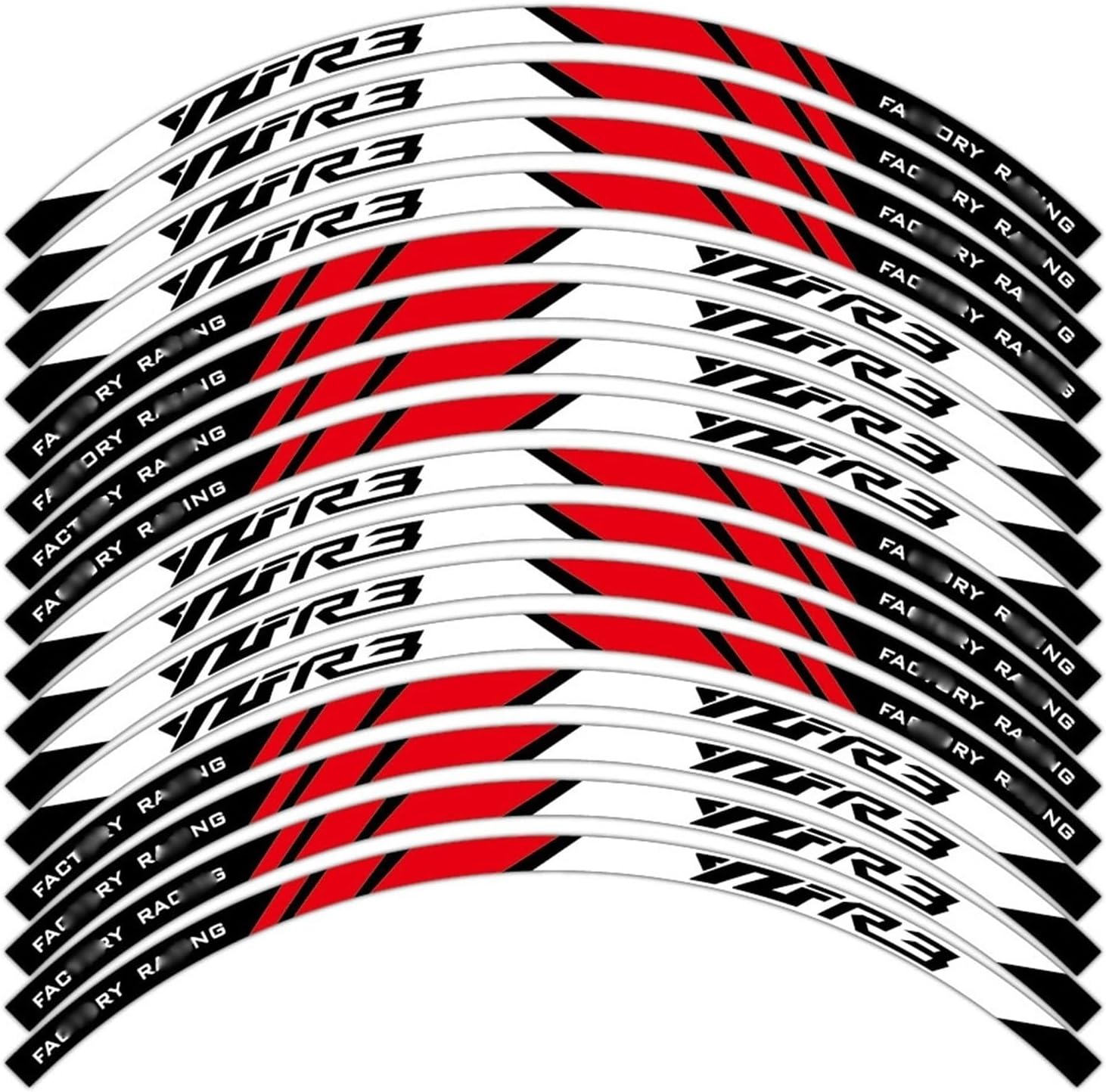Amazon.com: Motorcycle Sticker Wheel Rim Decal for Y&AMAHA for YZF-R3 ...