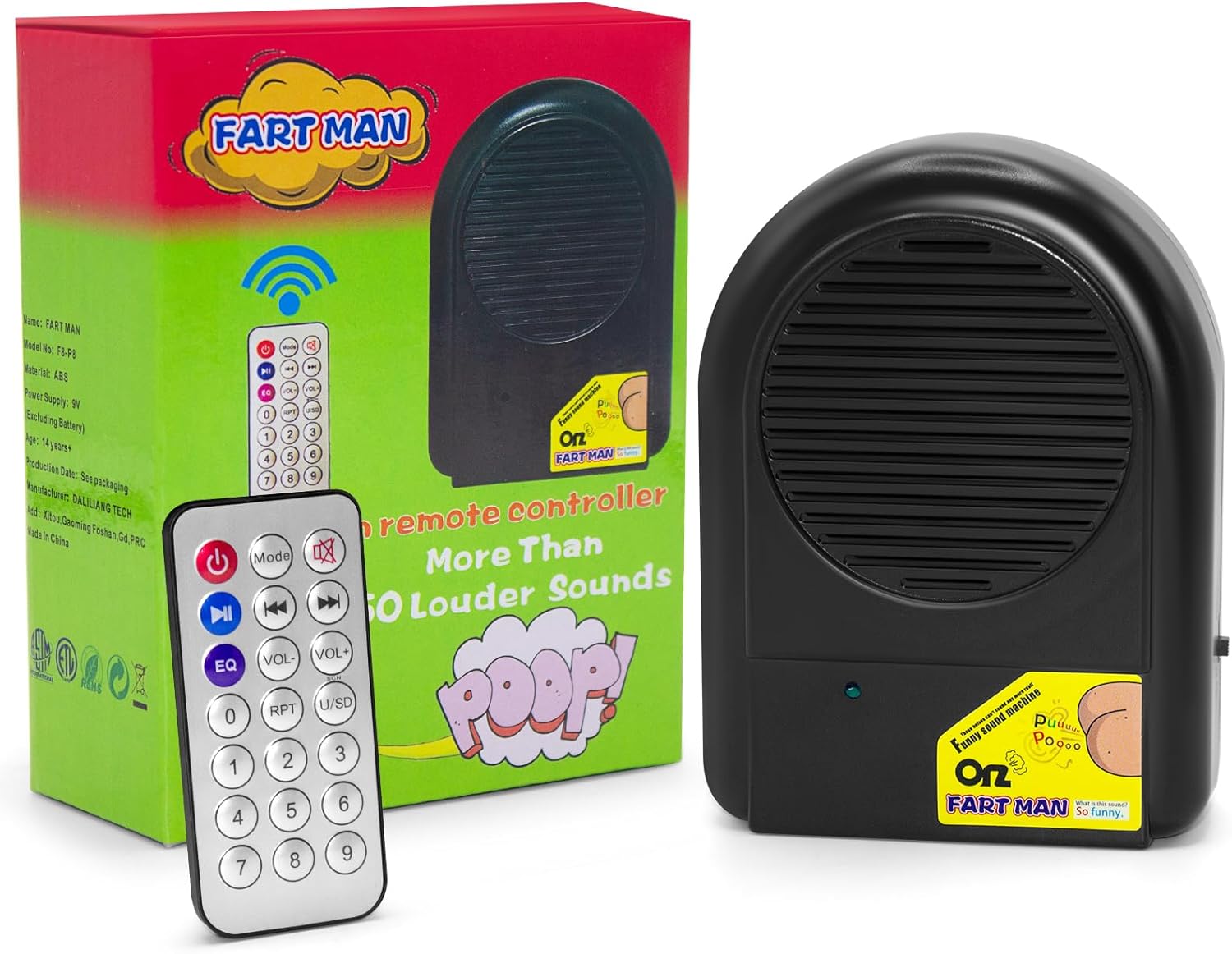 Amazon.com: TAABHBU Remote Controlled Fart Machine - Fart Blaster with ...