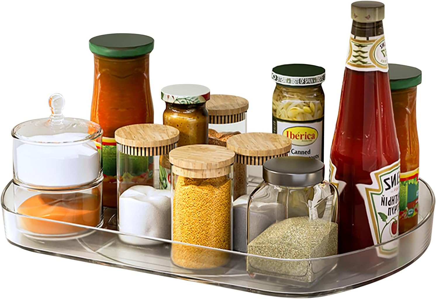 Amazon.com - NOSTALGIQ 360° Rotating Lazy Susan for Refrigerator ...