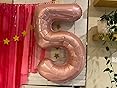 Amazon.com: 40 Inch Pink Numbers 0-9 Birthday Party Decorations Helium ...