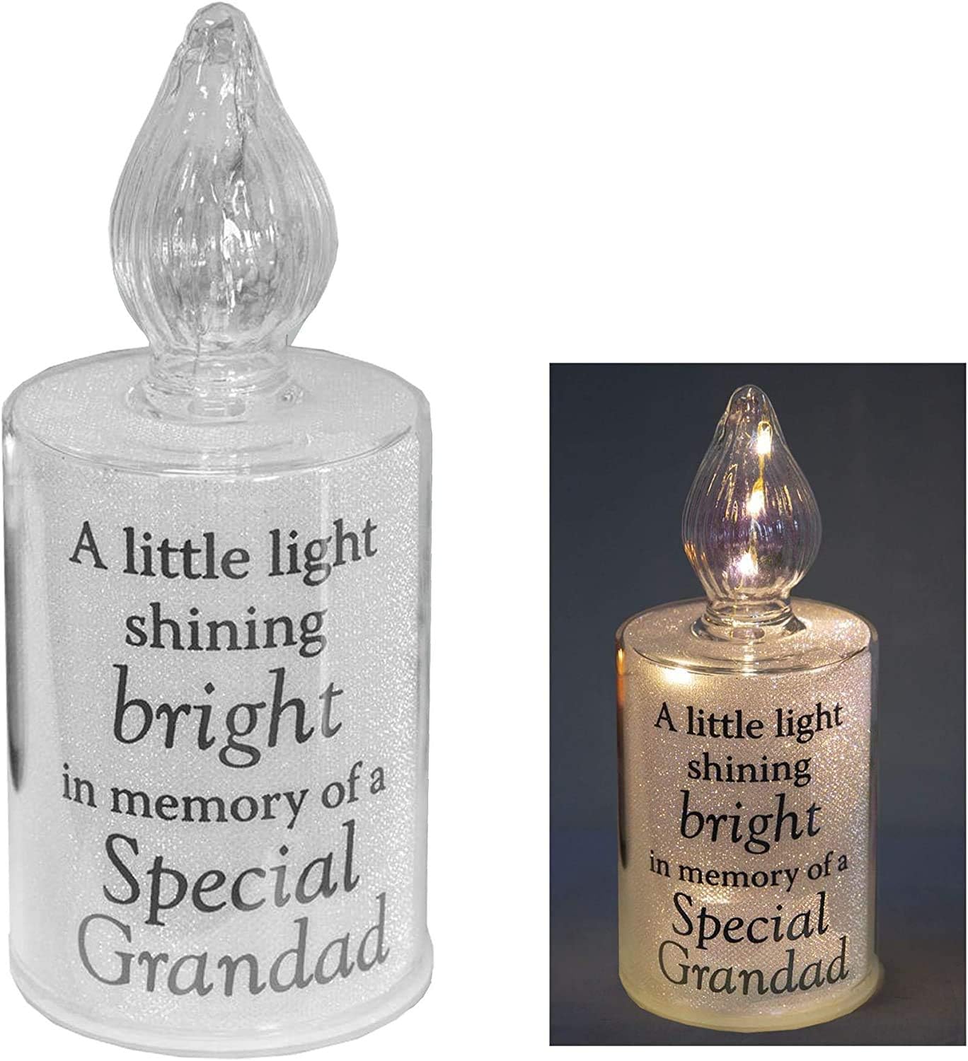 Thoughts of You Memorial Candle Light with Wording - Dad : Amazon.co.uk ...