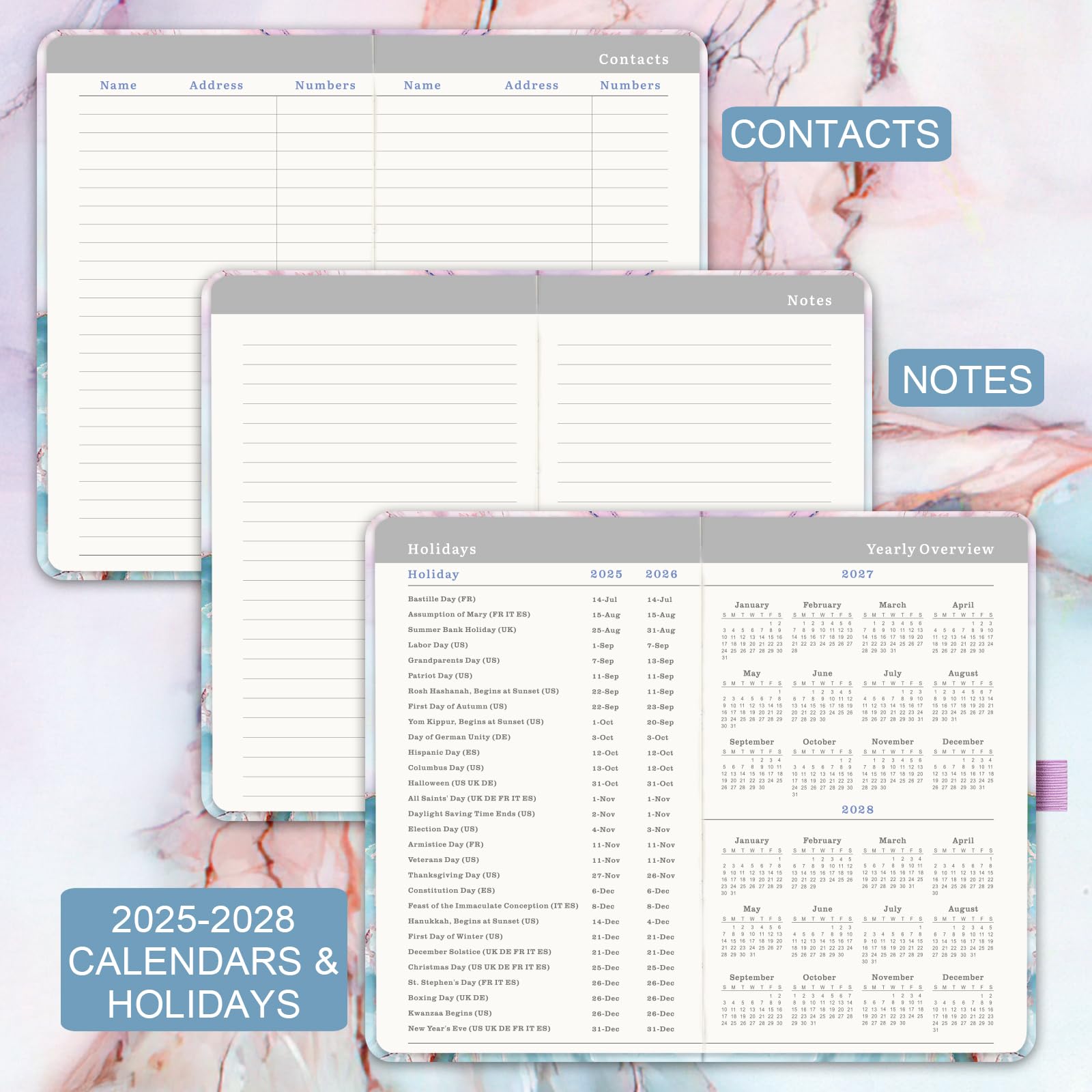 Snapklik.com : 2025-2028 Pocket Planner - Monthly Calendar 2025-2028 ...