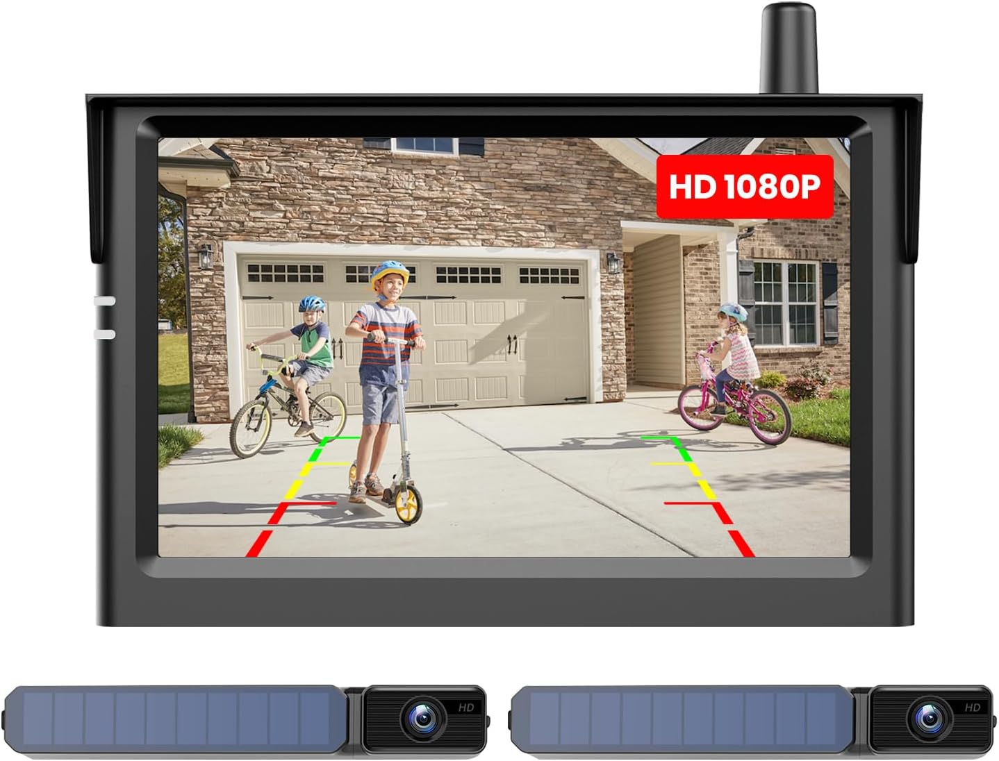 Amazon.com: 1080P Solar Wireless Backup Camera, Car Back Up Camera ...