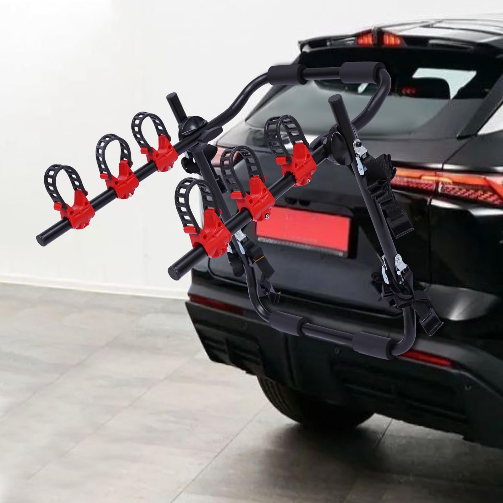 Amazon.com: Chynalys Bike Hitch Rack for Cars, Bike Trunk Mounted Carrier, 3-Bike Trunk Rack ...