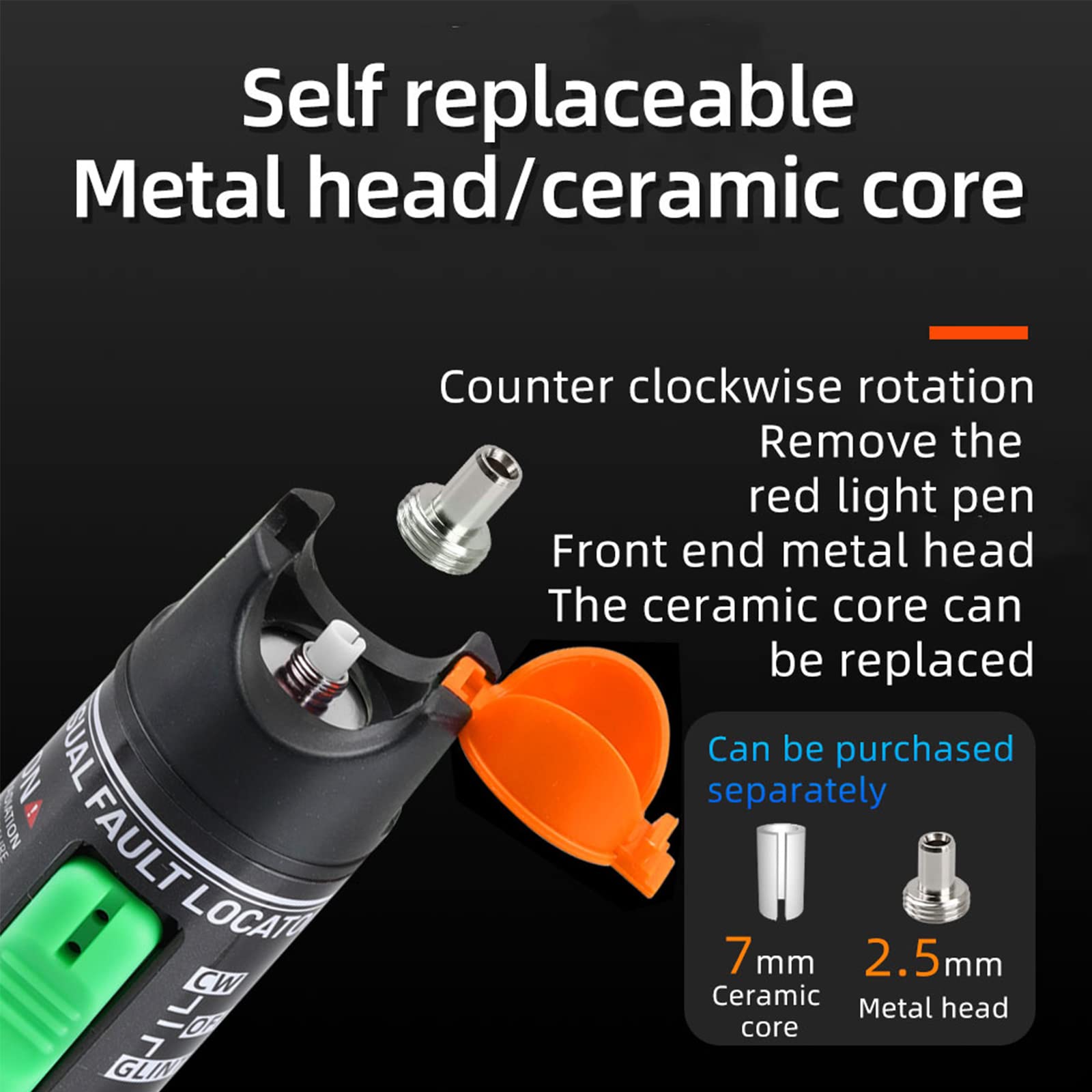 Snapklik.com : 1pc Professional Visual Fault Locator Fiber Optic Tester ...