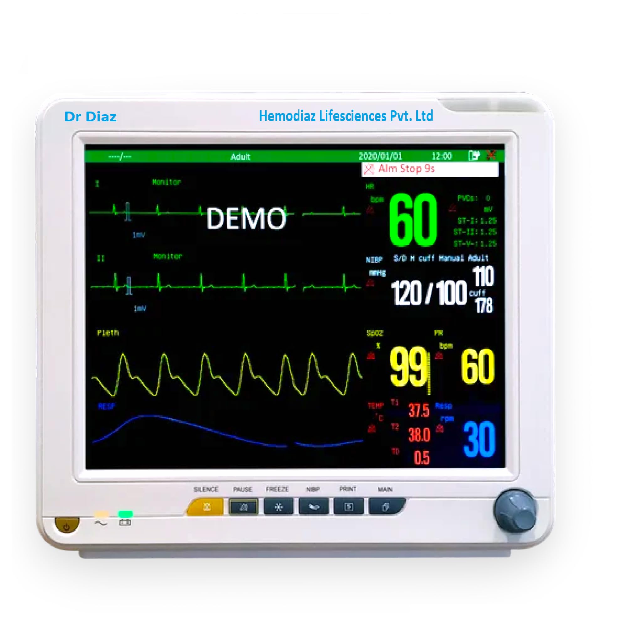 Dr Diaz Multipara Aqua 12 Patient Monitor 12.1’’ for Vital Sign ...
