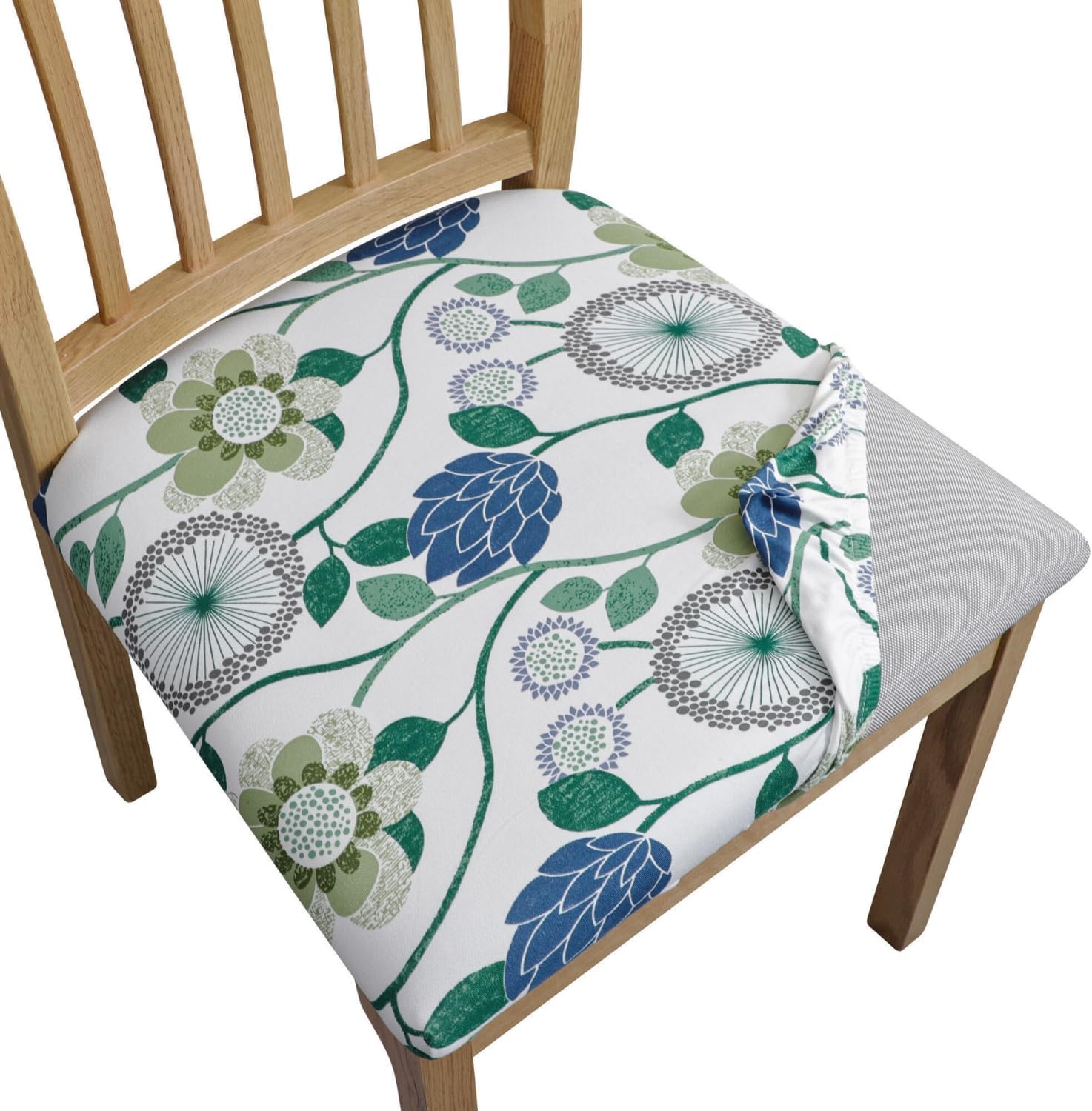 Amazon.com: SPRINGRICO Seat Covers for Dining Room Chair Set of 6 ...