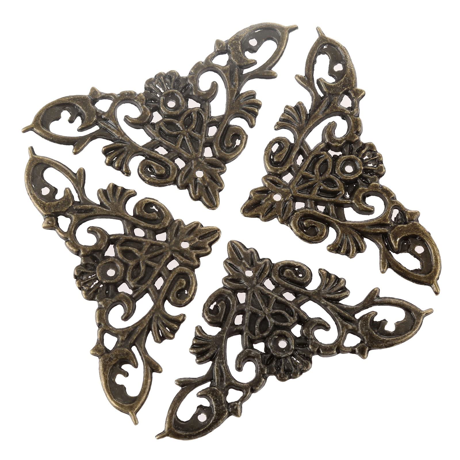 Wood Decorative Corner Protectors Black Metal Antique Corner Protector