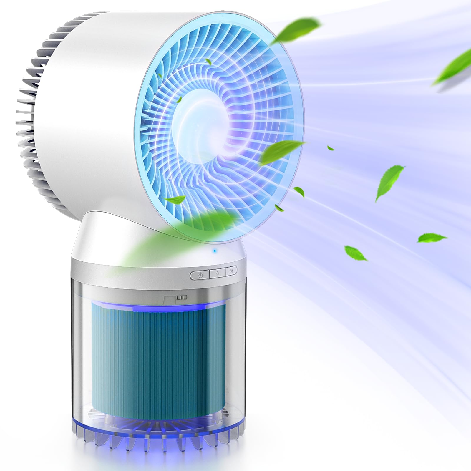 Amazon.com: KONSIDEN Desk Fan, 13 inch Quiet Table Fan, Whole Room Air ...