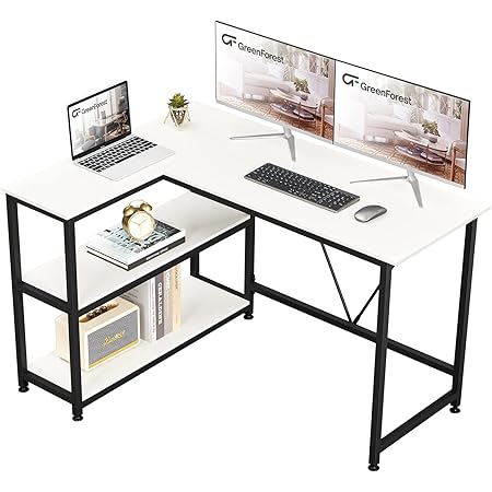 Amazon.com: Homieasy Small L Shaped Computer Desk, 47 Inch L-Shaped ...