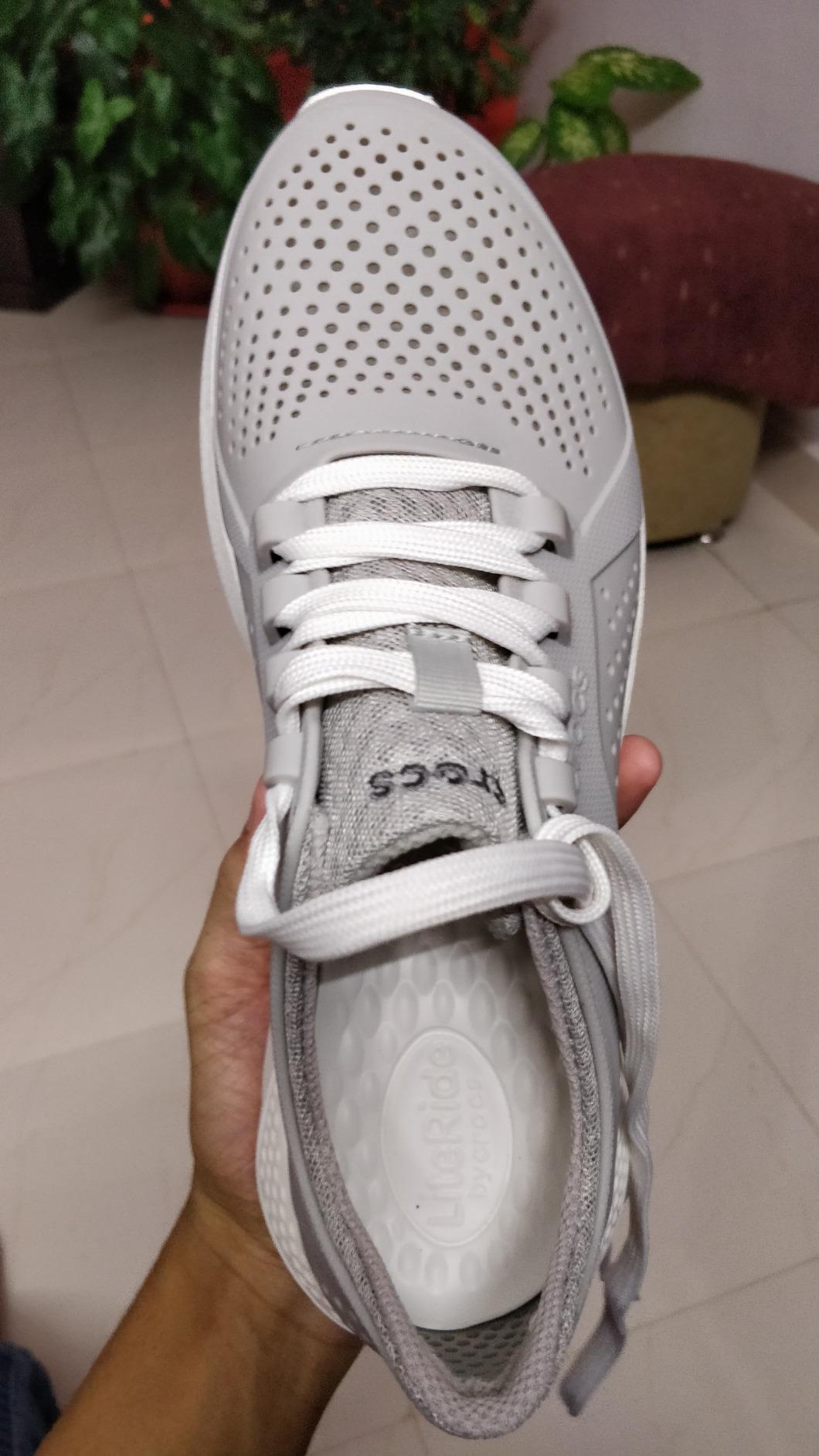 Buy crocs Men's LiteRide Pacer M Pearl White Sneakers-3 UK (M4) (204967 ...