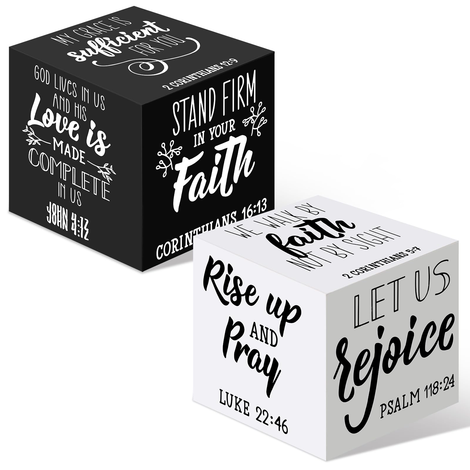 Amazon.com : 2 Pcs Bible Verse Mini Wood Signs Christian Decor Be Still ...