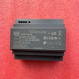 Amazon.com: Mean Well HDR-150-24 24V Ultra Slim Step Shape DIN Rail HDR-150 : Electronics
