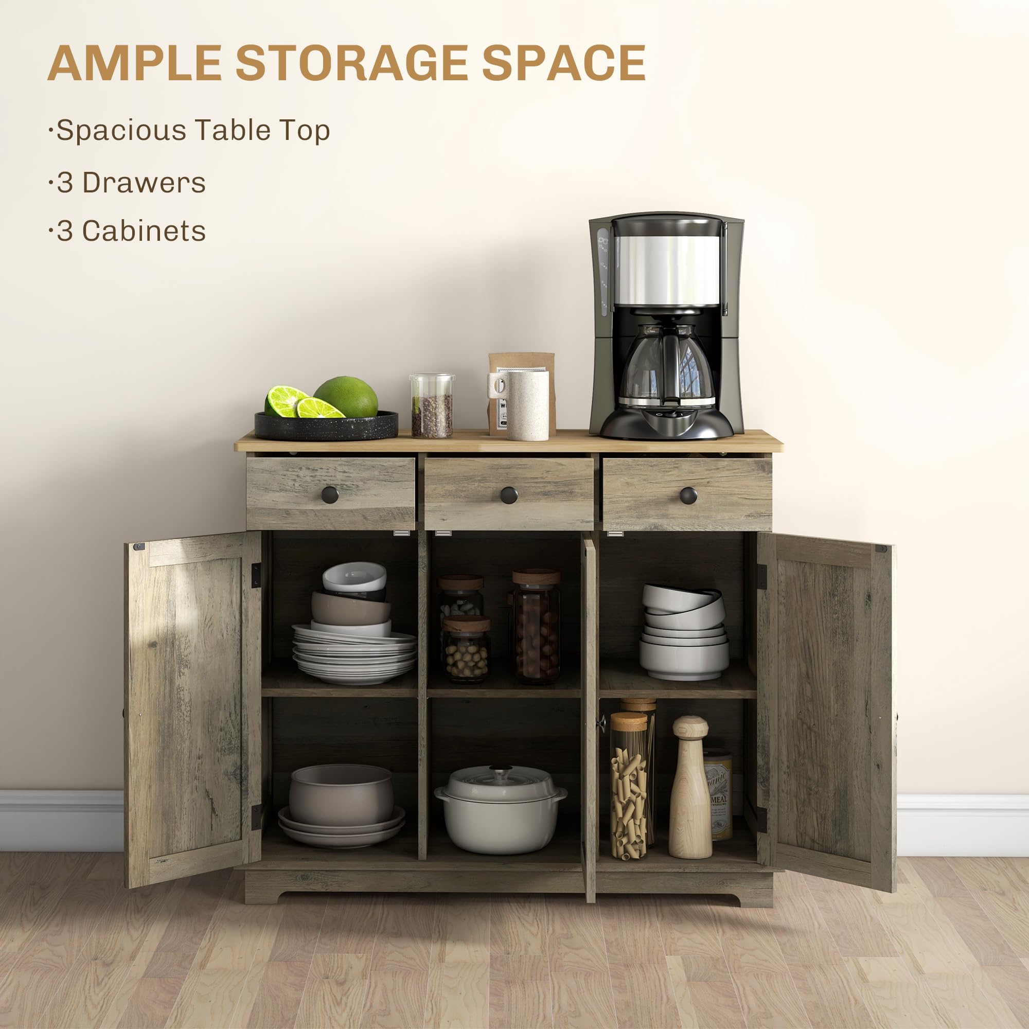 Snapklik.com : HOMCOM Sideboard