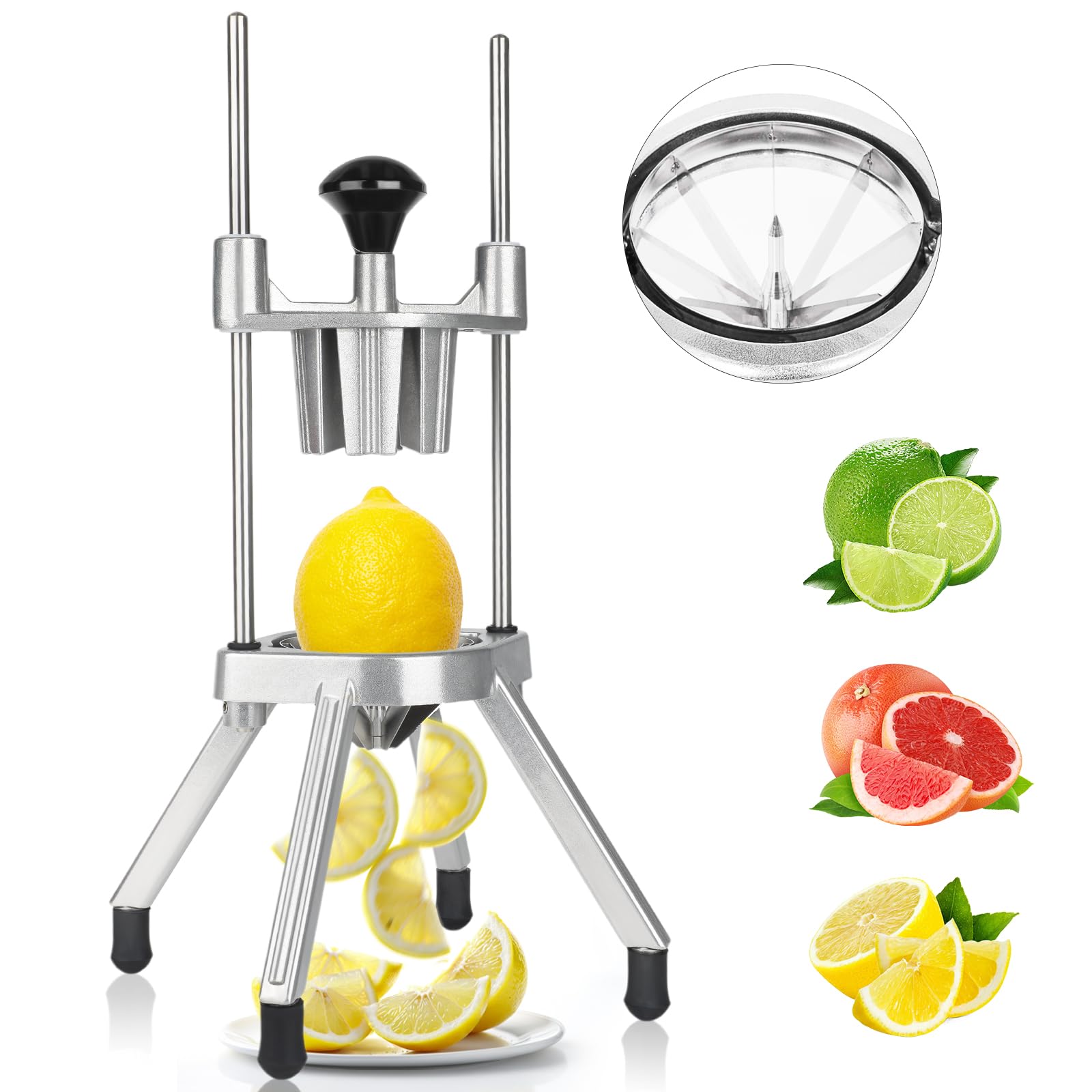 Amazon.com: DEPFALL Commercial Lemon Cutter Easy Wedger, Stainless ...