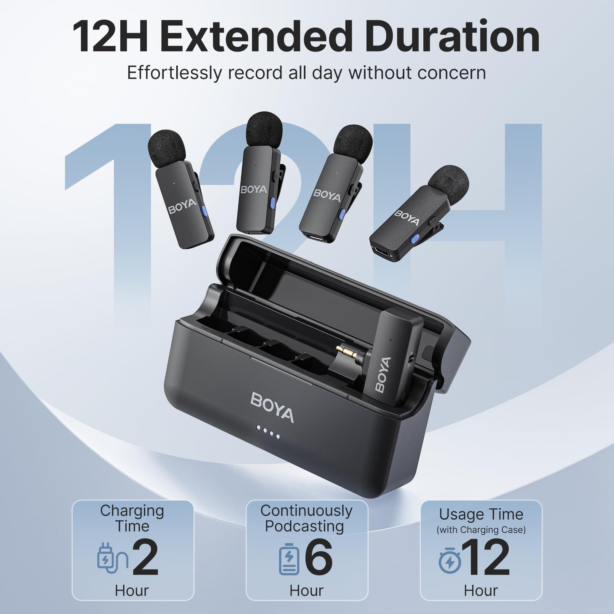 Snapklik.com : BOYA by-V4 Wireless Microphones For Cameras DSLR Camcorder